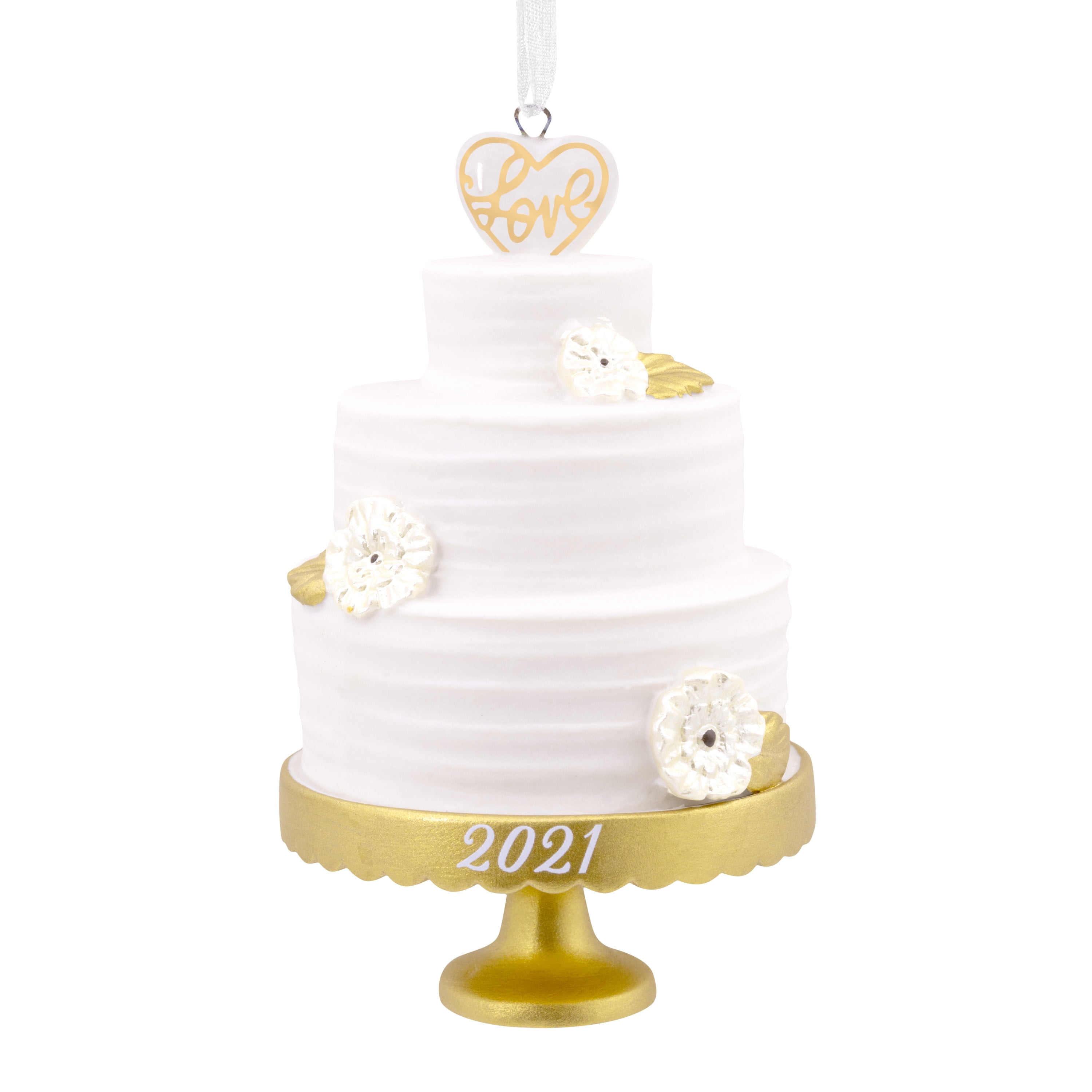 Hallmark Ornament (Premium Wedding Cake 2022 Porcelain) - Walmart.com