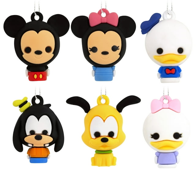 Hallmark Ornaments (Disney Mickey Mouse and Friends Miniature, Set of 6 ...