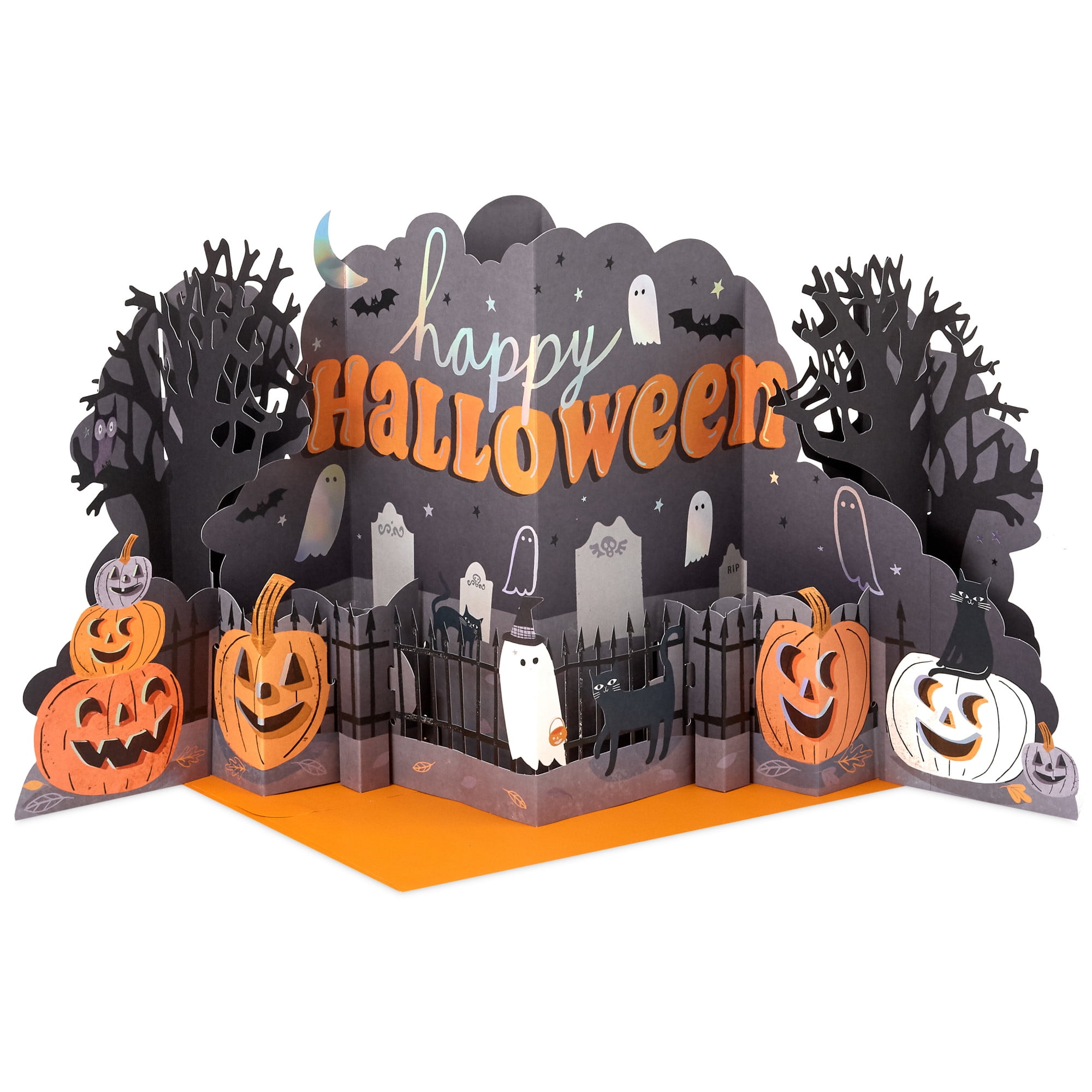 Hallmark Paper Wonder Jumbo 3D Pop-Up Halloween Card (Pumpkins and ...