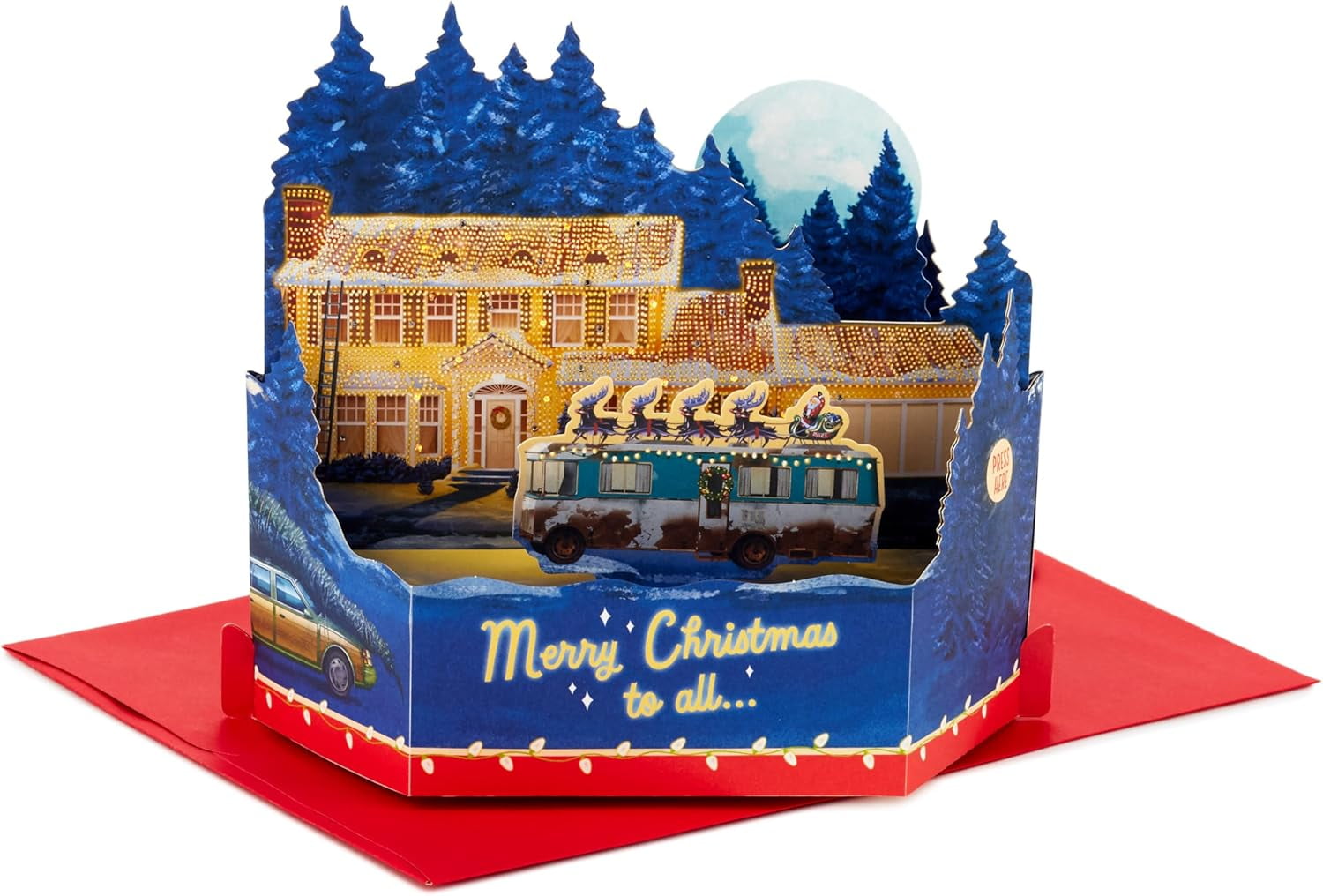 Hallmark Paper Wonder Musical Pop Up Christmas Card (National Lampoon's ...
