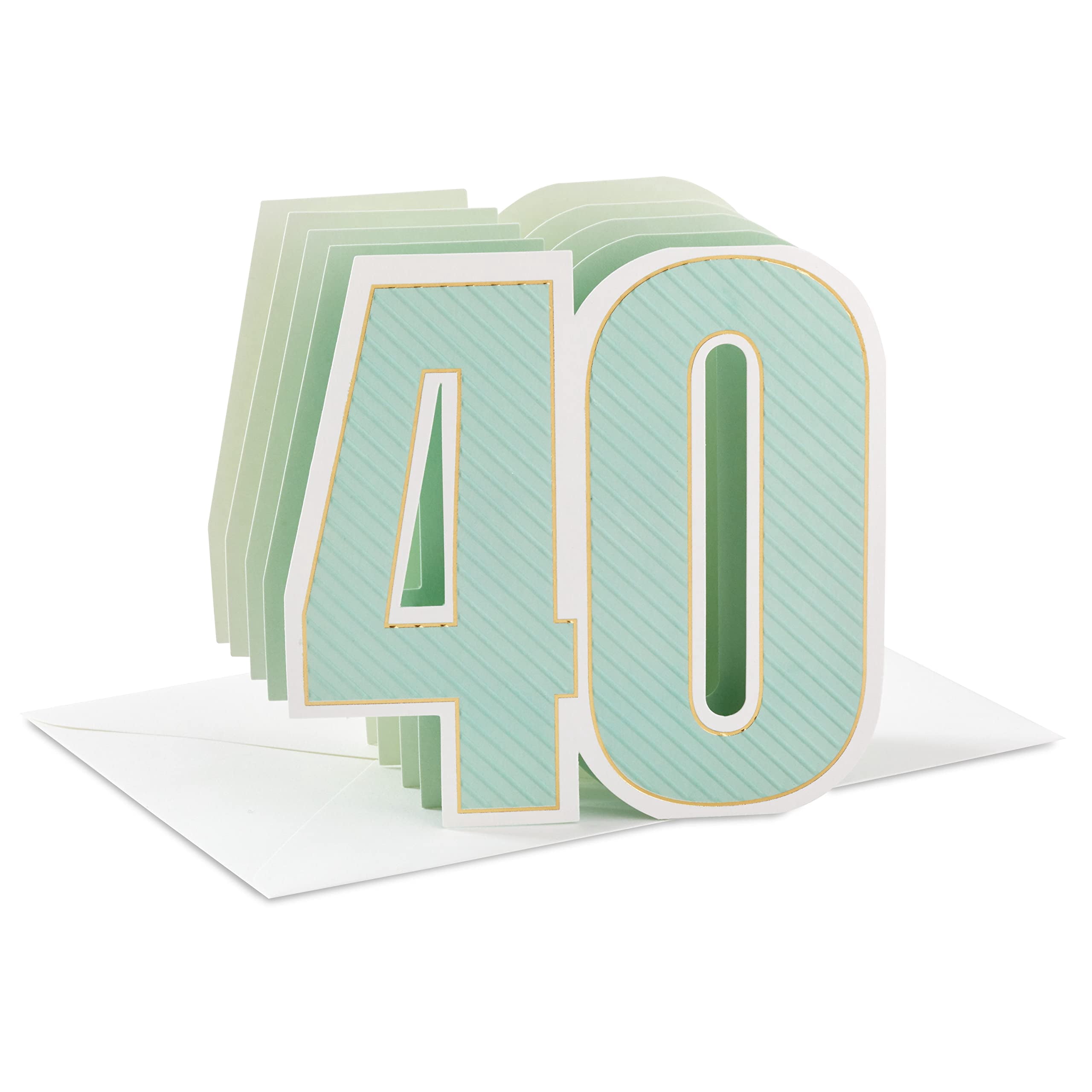 Hallmark Paper Wonder Pop Up 40th Birthday Card (Here's to You) C5 ...
