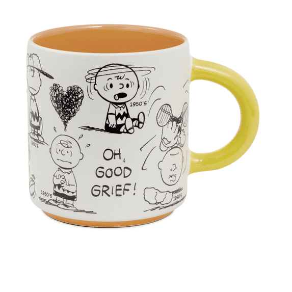 Hallmark Peanuts 75th Anniversary Charlie Brown Through the Decades Mug ...