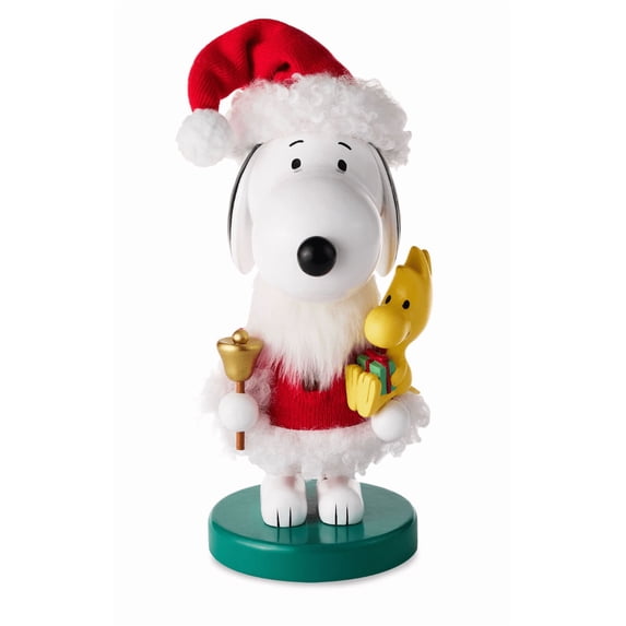 Hallmark Peanuts Bell-Ringing Santa Snoopy Nutcracker Figurin New with ...