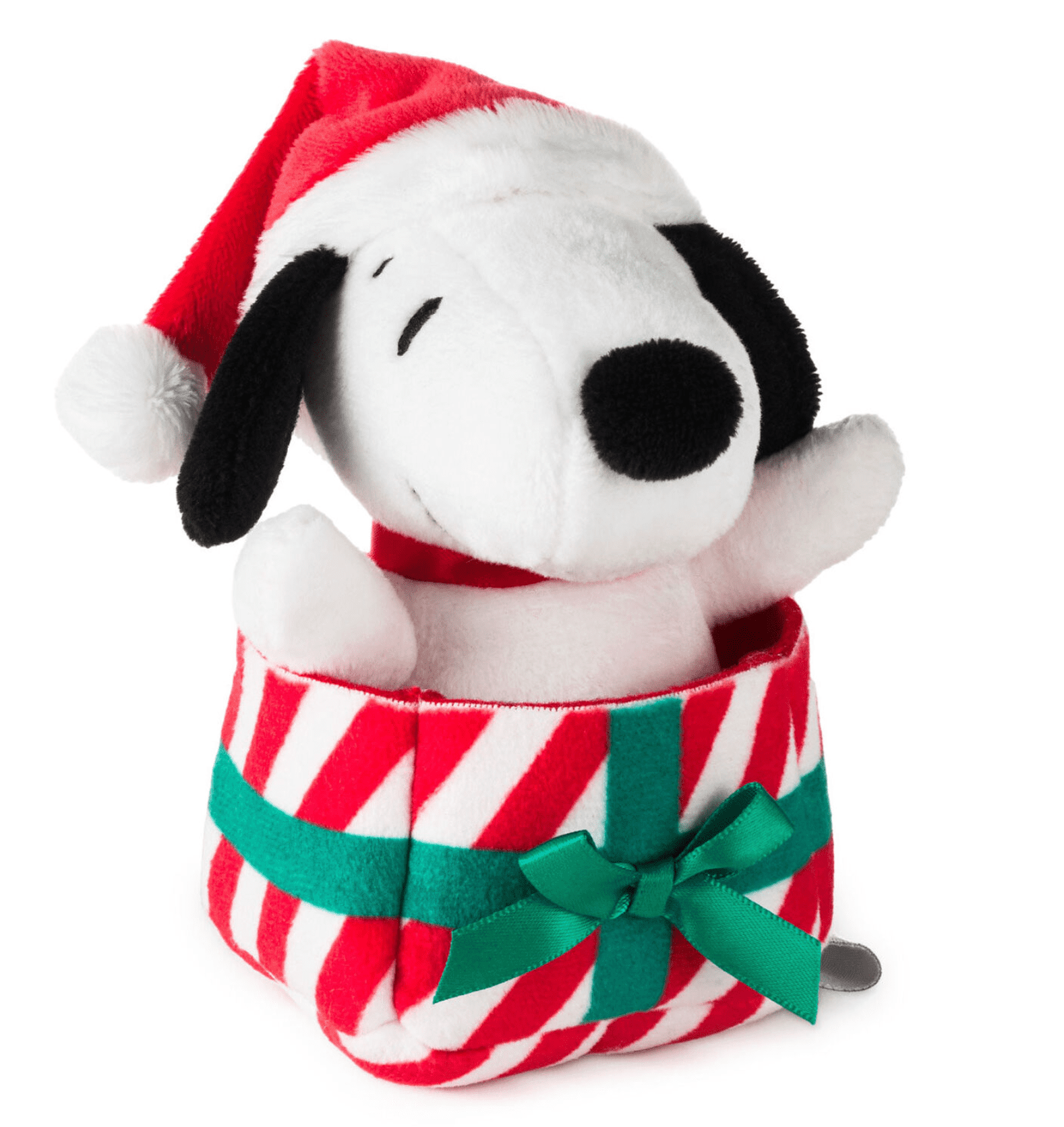 Hallmark Peanuts Christmas Snoopy in Present Zip-Along Plush New with ...