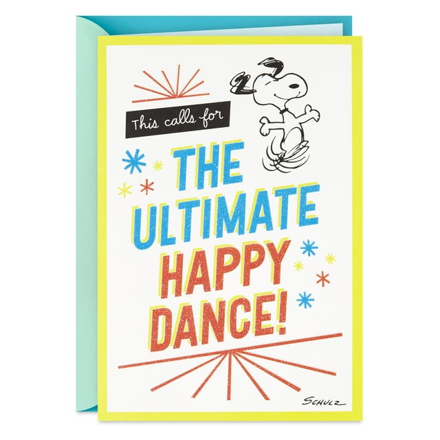 Hallmark Peanuts Congratulations Card (Snoopy Happy Dance) - Walmart.com
