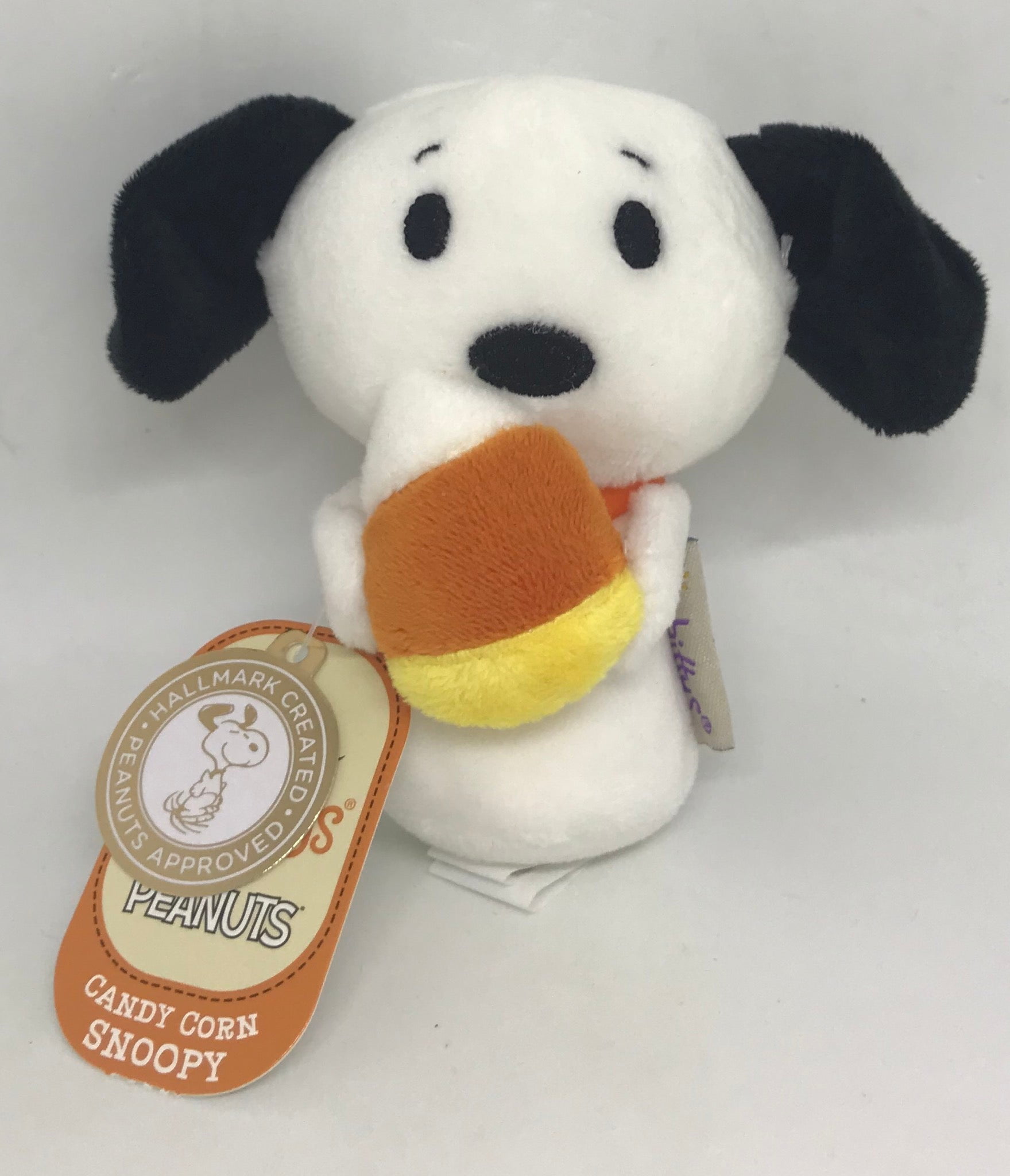 Hallmark Peanuts Halloween Candy Corn Snoopy Itty Bittys Plush New with ...