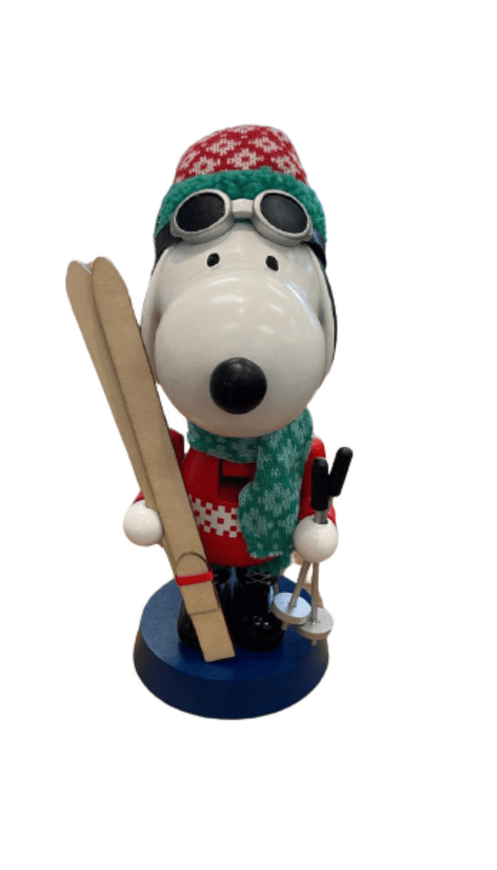 Hallmark Peanuts Ski Lodge Snoopy Holiday Nutcracker Figurine New with ...