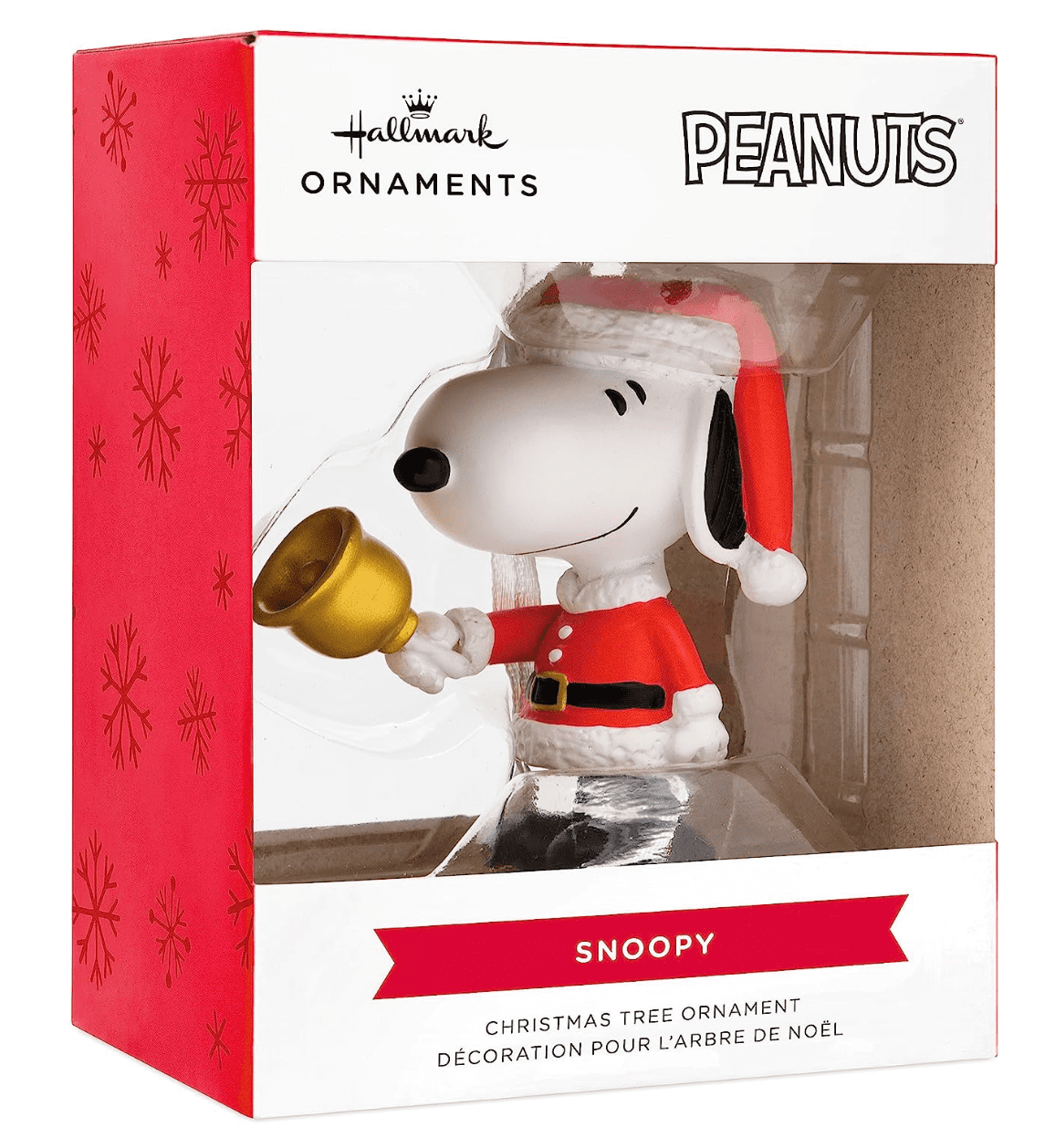 Hallmark Peanuts Snoopy Bell Ringer Christmas Ornament New with Box ...