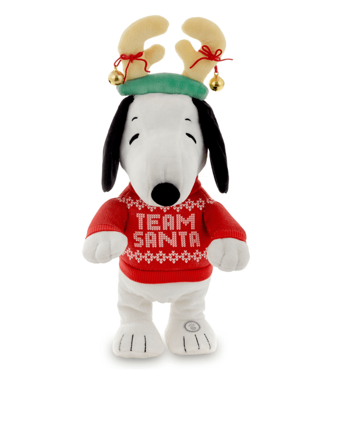 Hallmark Peanuts Team Santa Snoopy Plush With Sound and Motion New with ...