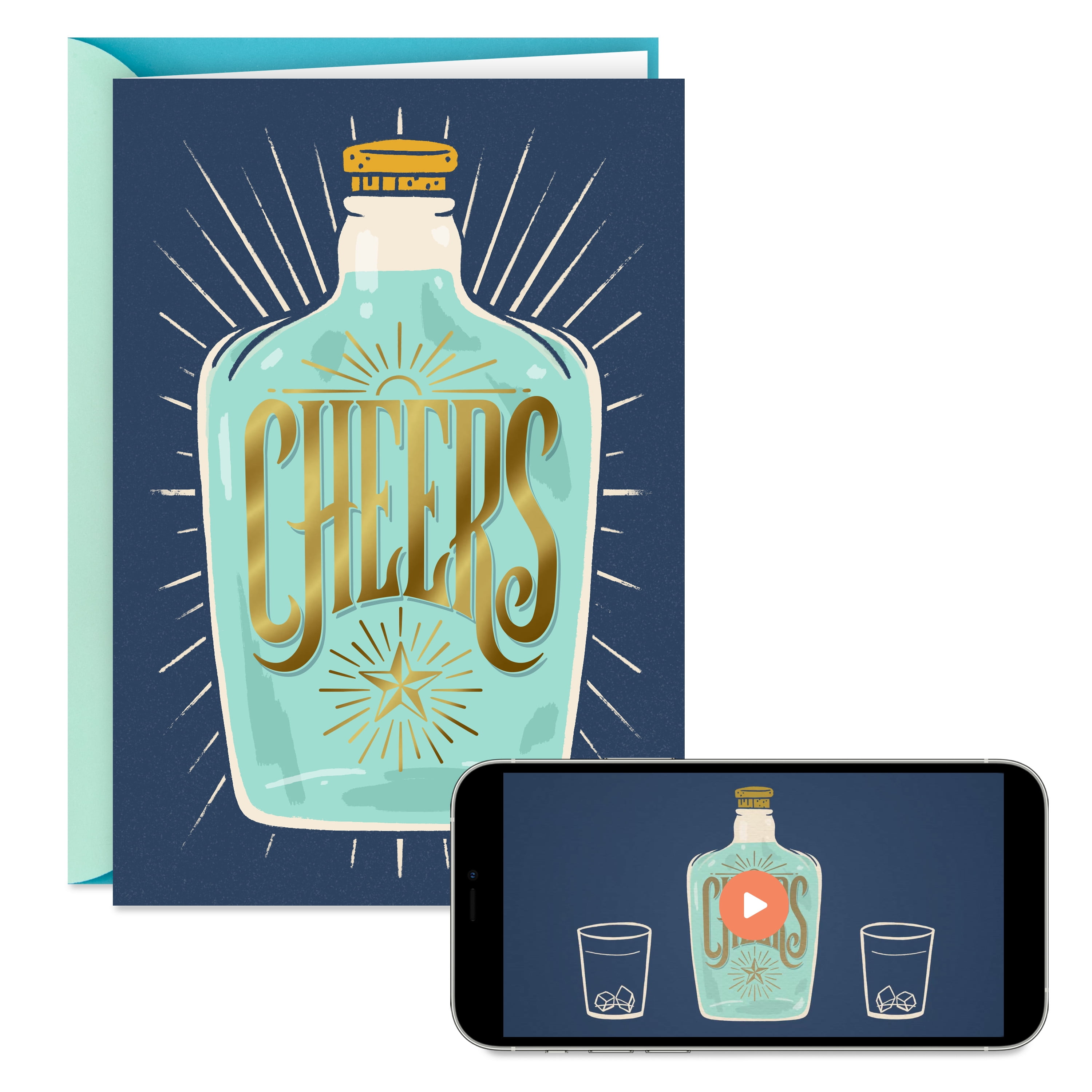 Hallmark Personalized Video Birthday Card, Cheers (Record Your Own ...