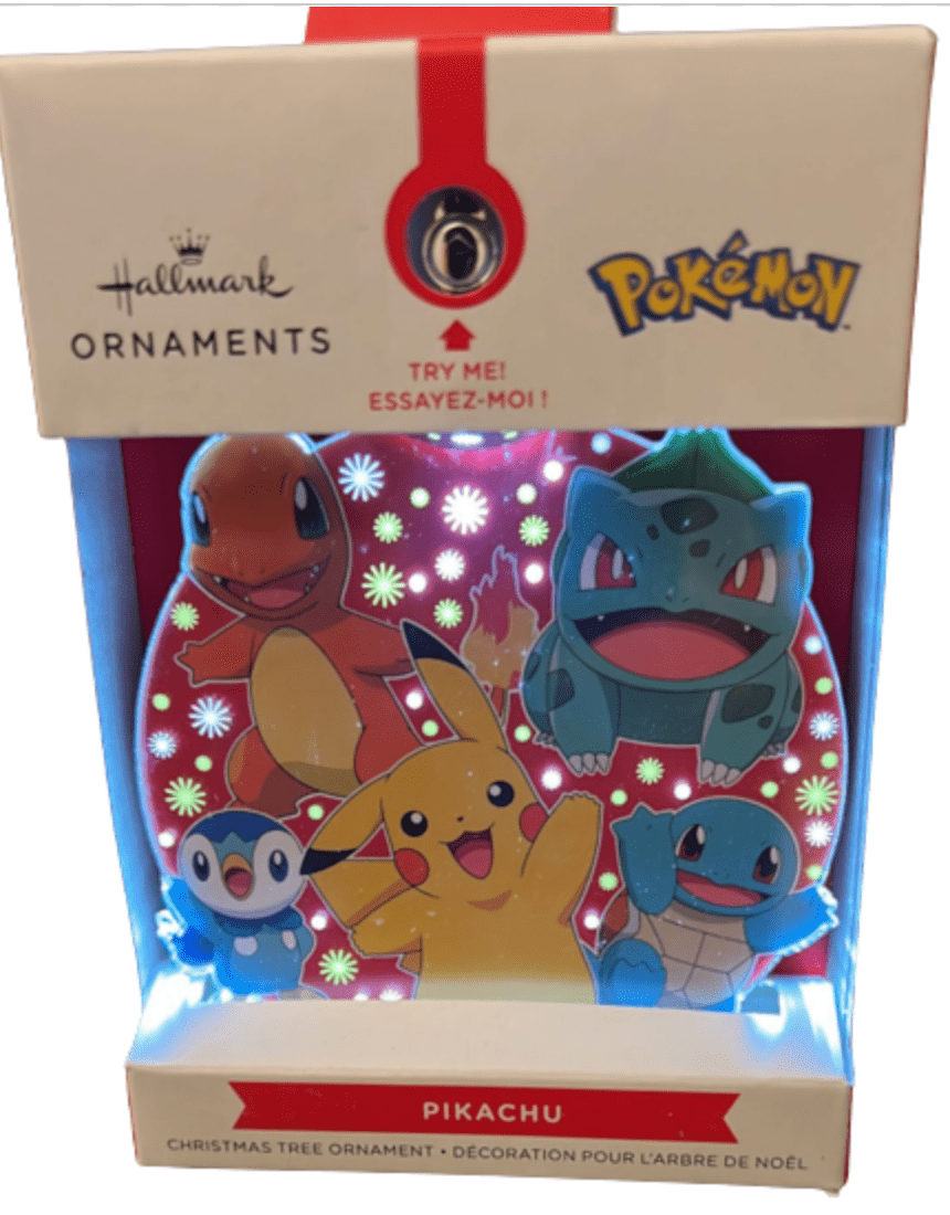 Hallmark Pokemon Pikachu Light up Disc Christmas Tree Ornament New With Box - Walmart.com