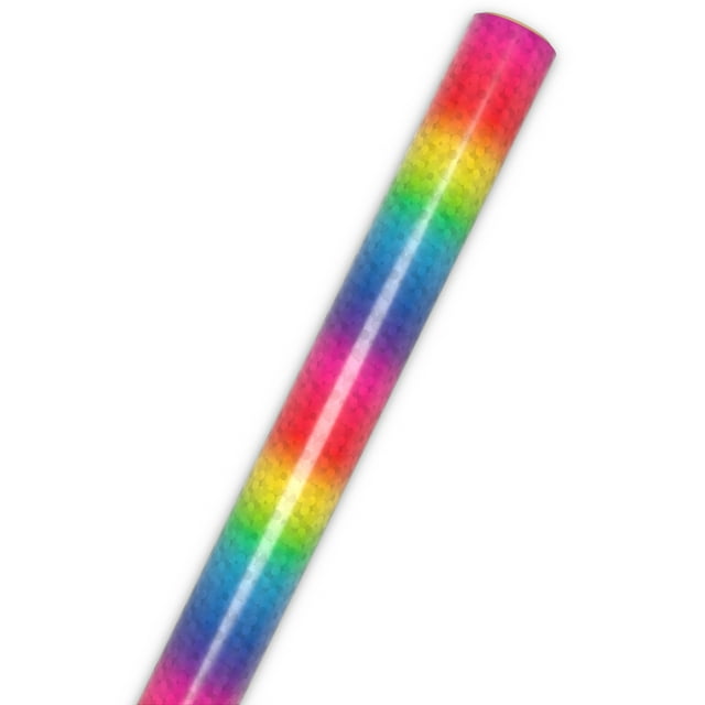 Hallmark Rainbow Wrapping Paper With Cutlines (1 Roll: 17.5 Square Feet