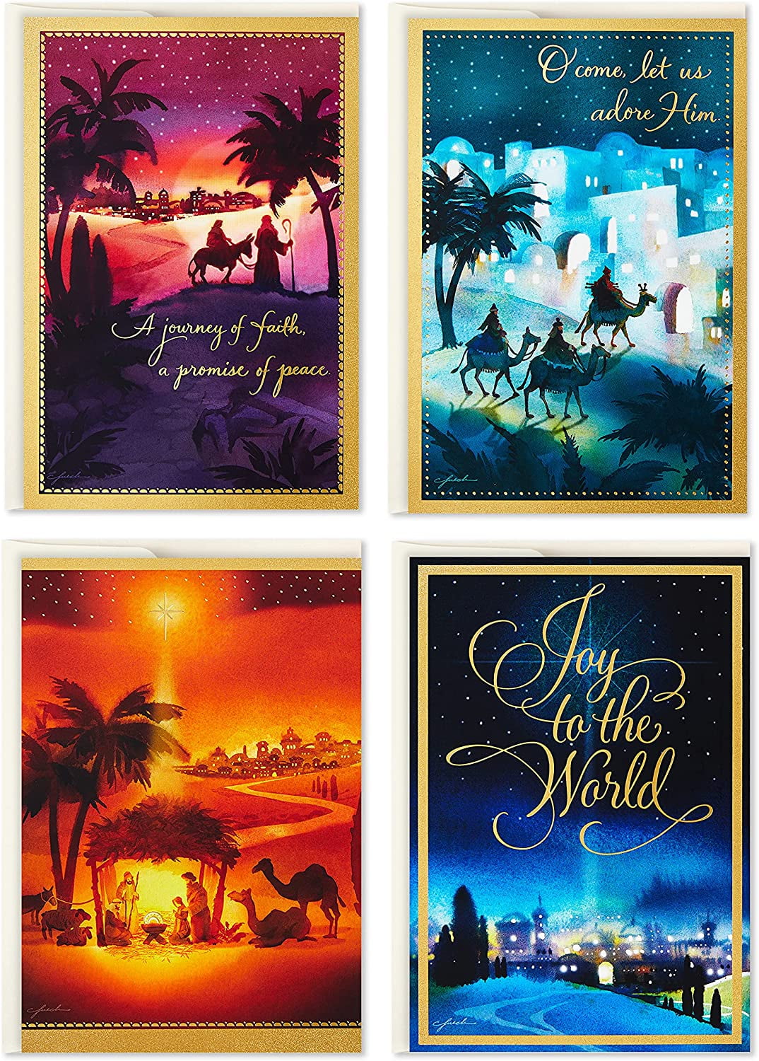 Hallmark Religious Boxed Christmas Cards Assortment, Nativity (40 Cards ...