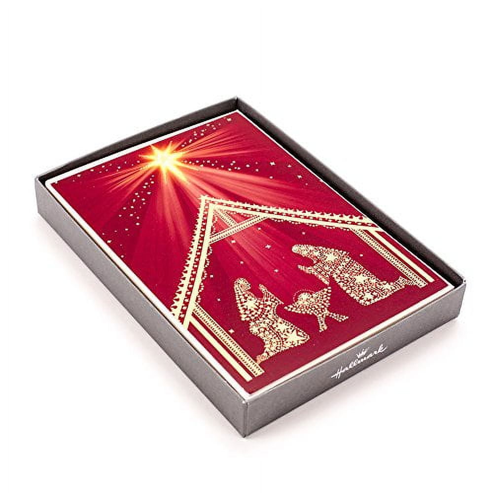 Hallmark Religious Boxed Christmas Cards, Nativity Scene (16 Christmas ...