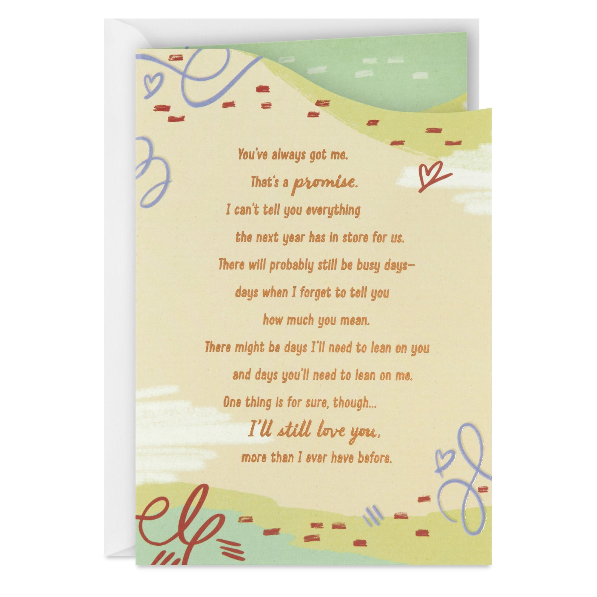 Hallmark Romantic Anniversary Card (So Glad I Have You) - Walmart.com