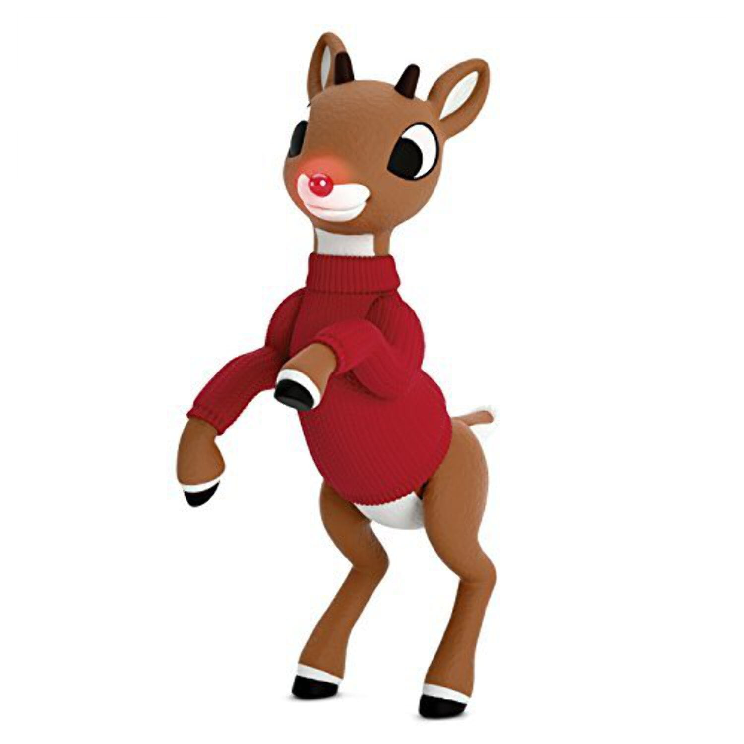 Hallmark Rudolph The Red-Nosed Reindeer A Very Shiny Nose Ornament with ...