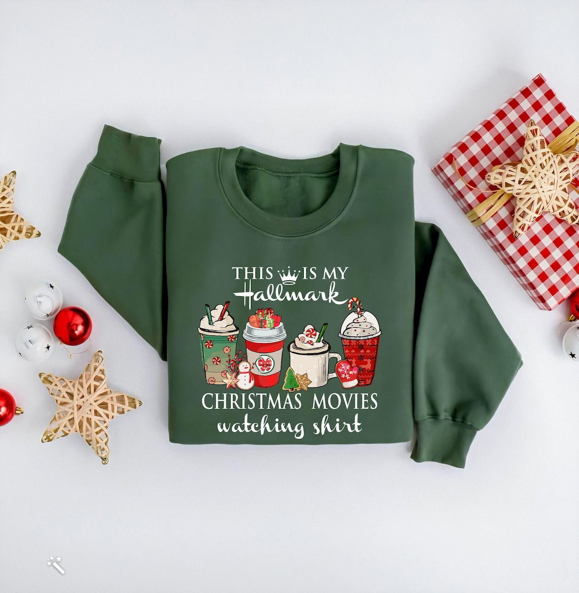 Hallmark Season Movie Watching Sweatshirt, Spirit Sweater - Walmart.com