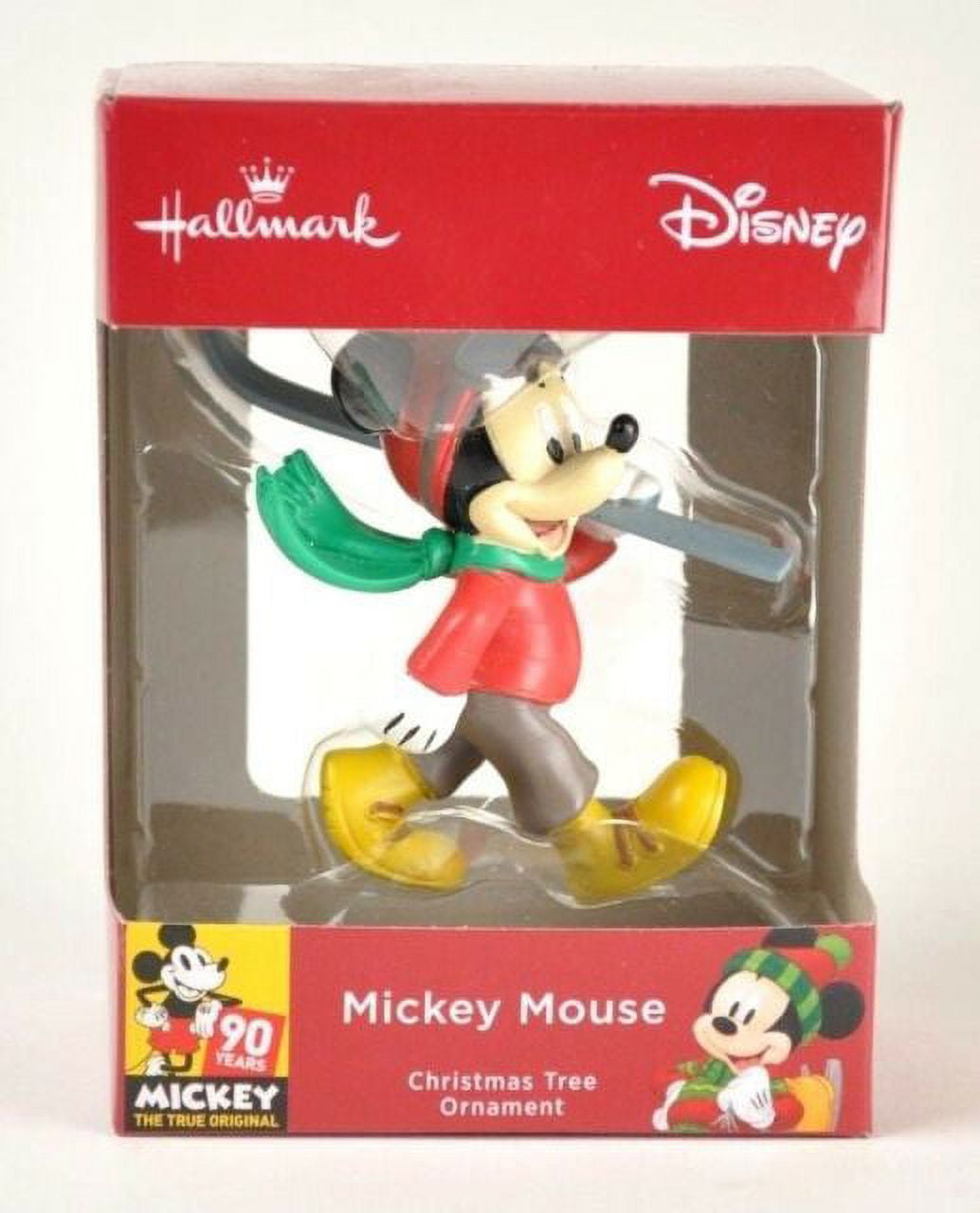 Hallmark Seasons Disney 90 Years of Mickey Mouse Skiing Christmas ...