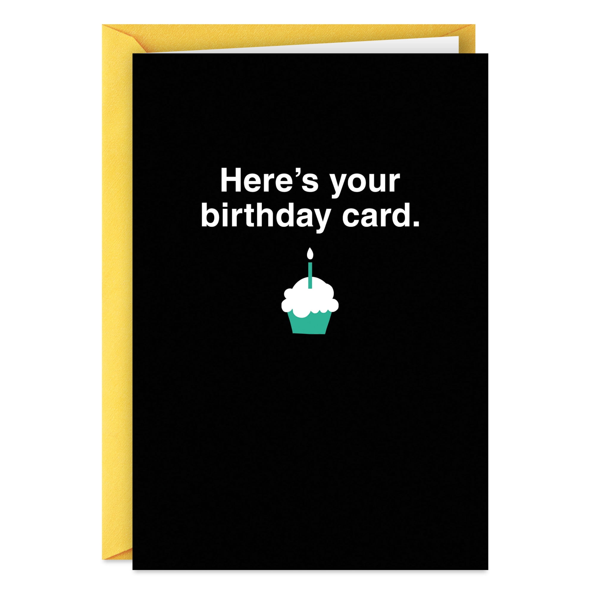 Hallmark Shoebox Funny Birthday Card (Here's Your Card) - Walmart.com
