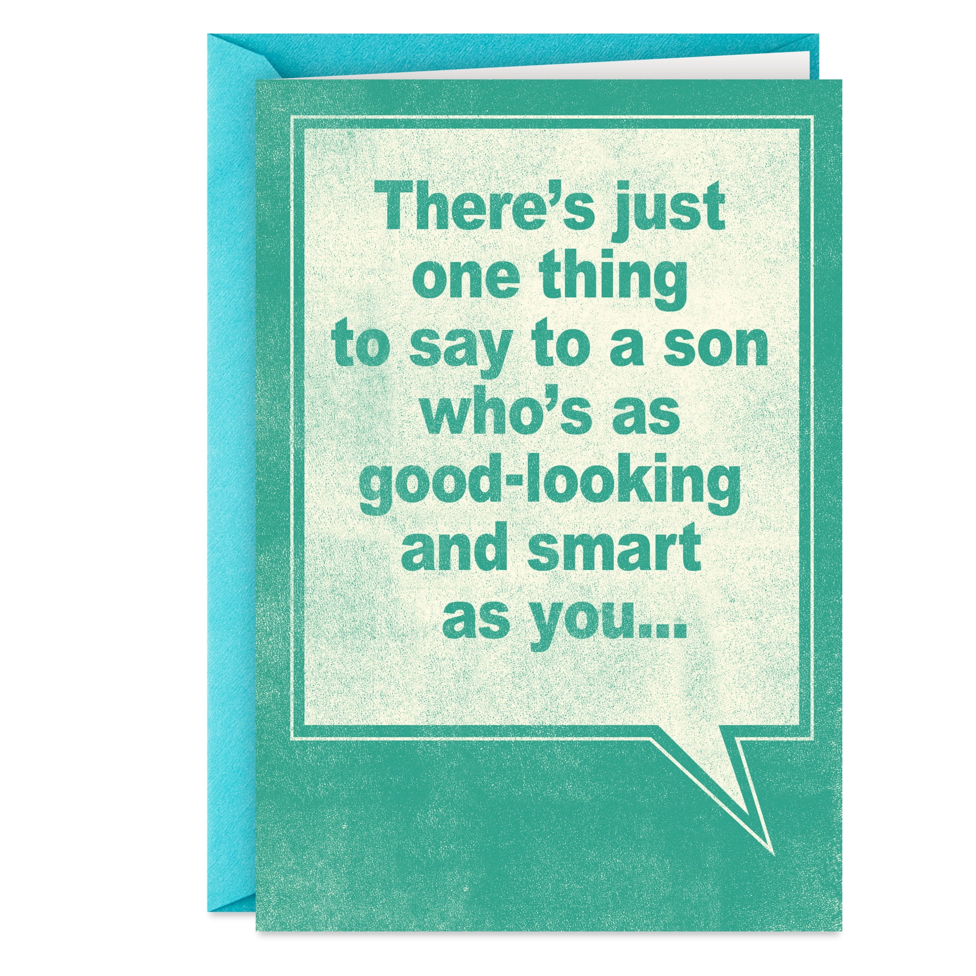 Hallmark Shoebox Funny Birthday Card for Son (Just One Thing to Say ...