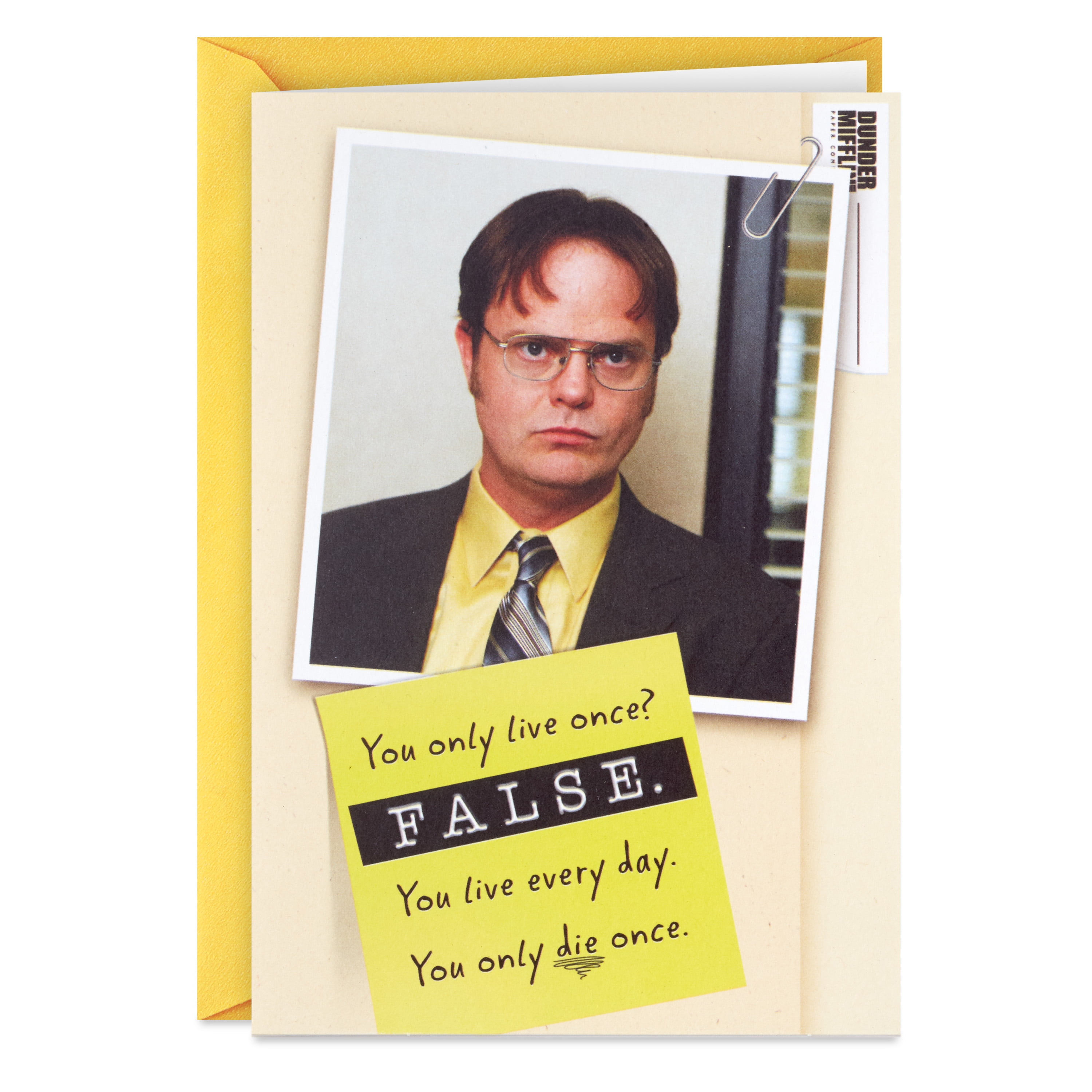 Hallmark Shoebox the Office Dwight Schrute Funny Birthday Greeting Card ...