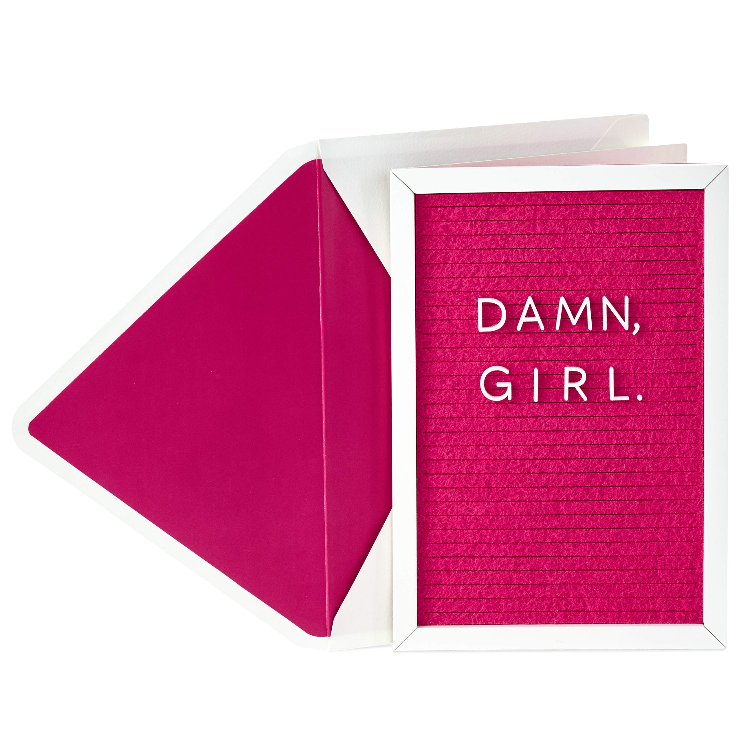 Hallmark Signature Birthday Card for Women (Damn, Girl Letter Board) O3 ...