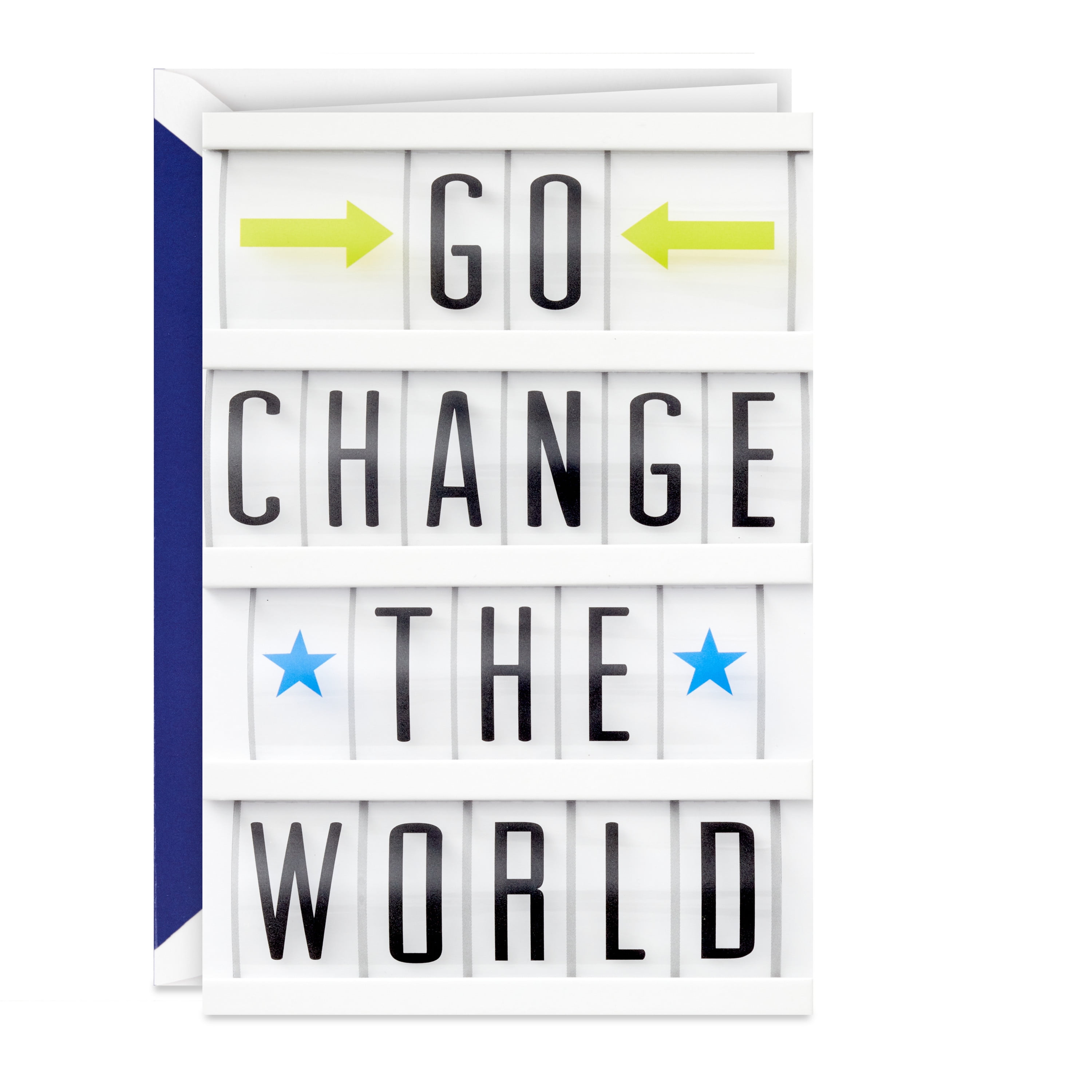 Hallmark Signature Graduation Card (Go Change the World Letterboard ...