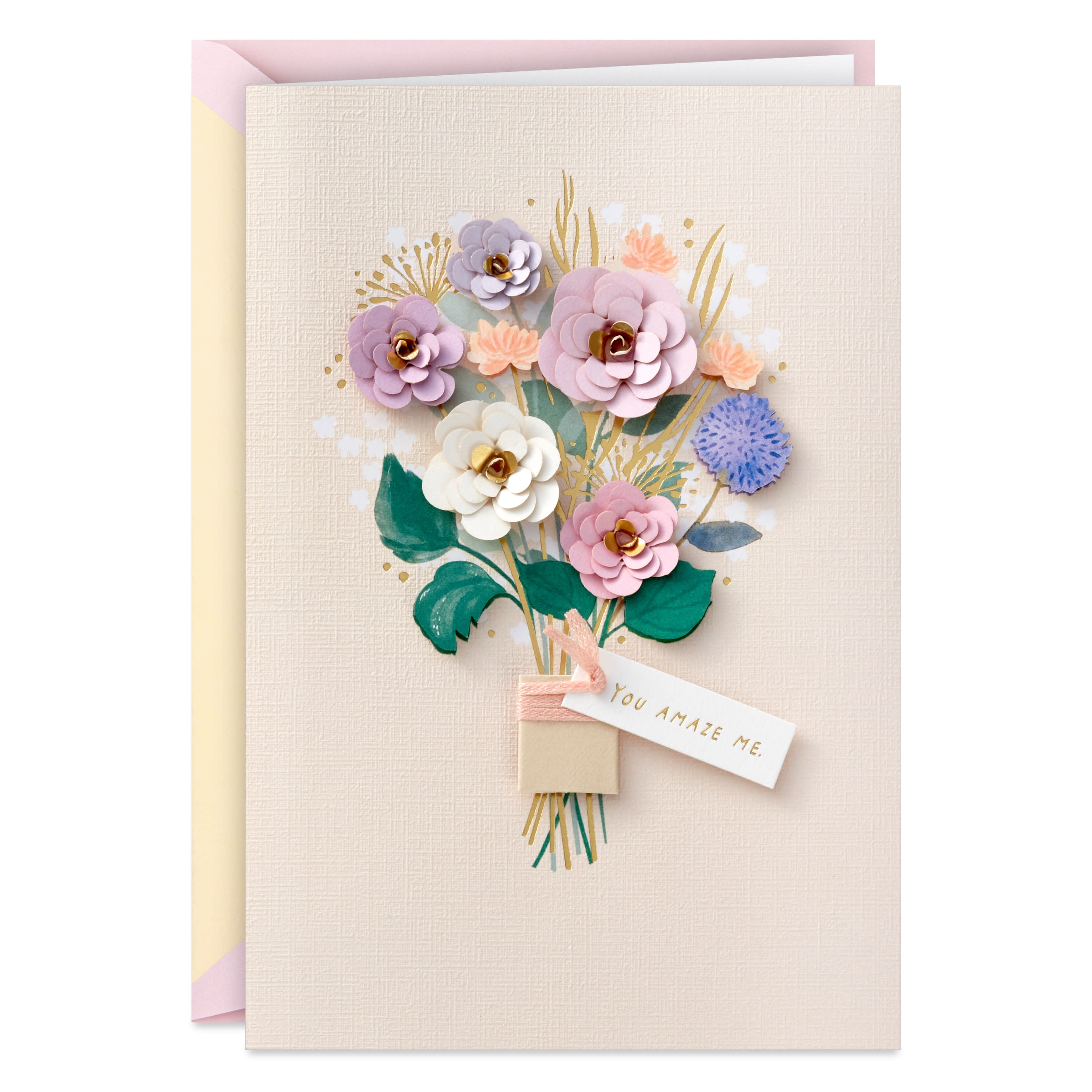 Hallmark Signature Mother's Day Card (You Amaze Me Hand-Tied Flower ...