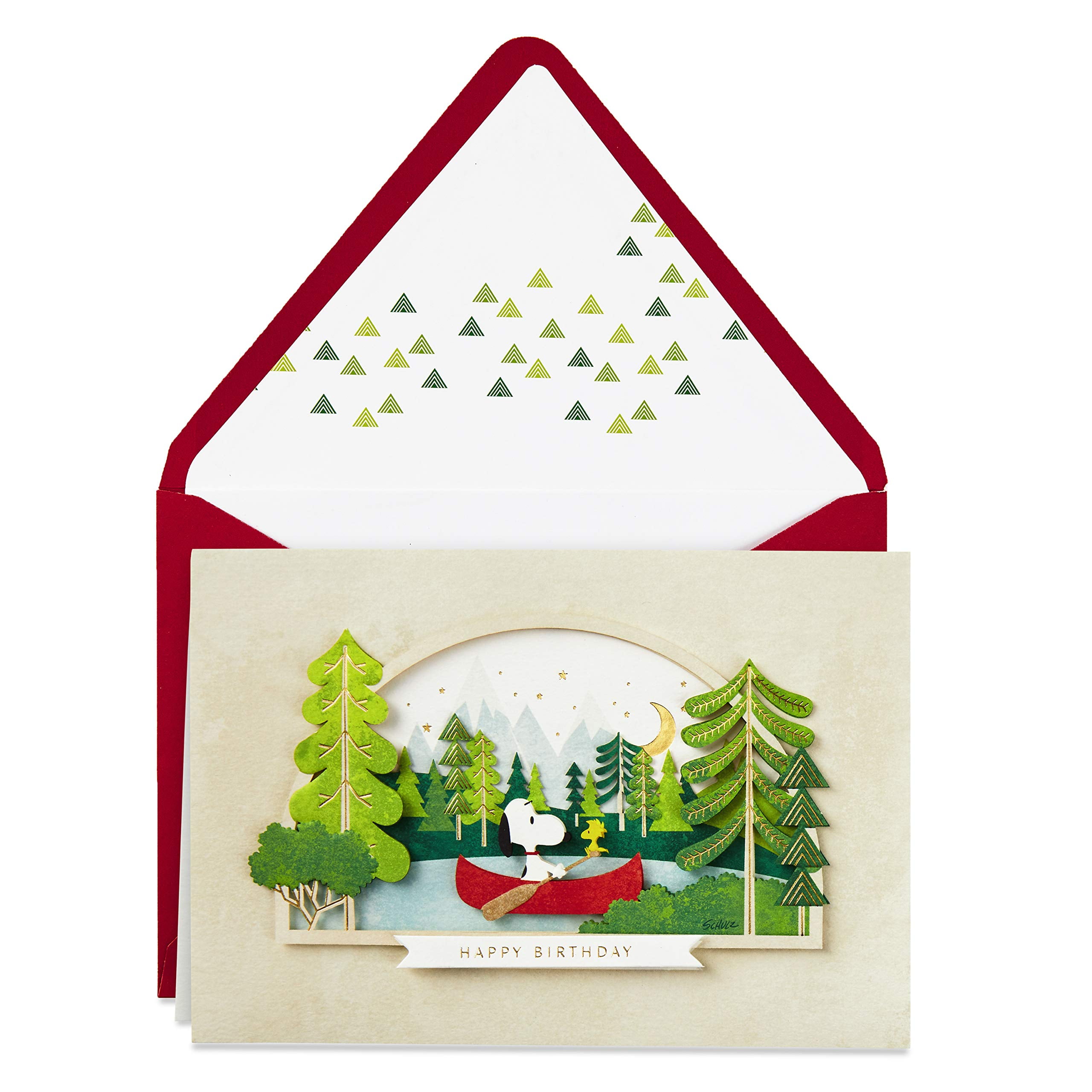 Hallmark Signature Peanuts Birthday Card (Snoopy SMRCanoe) - Walmart.com