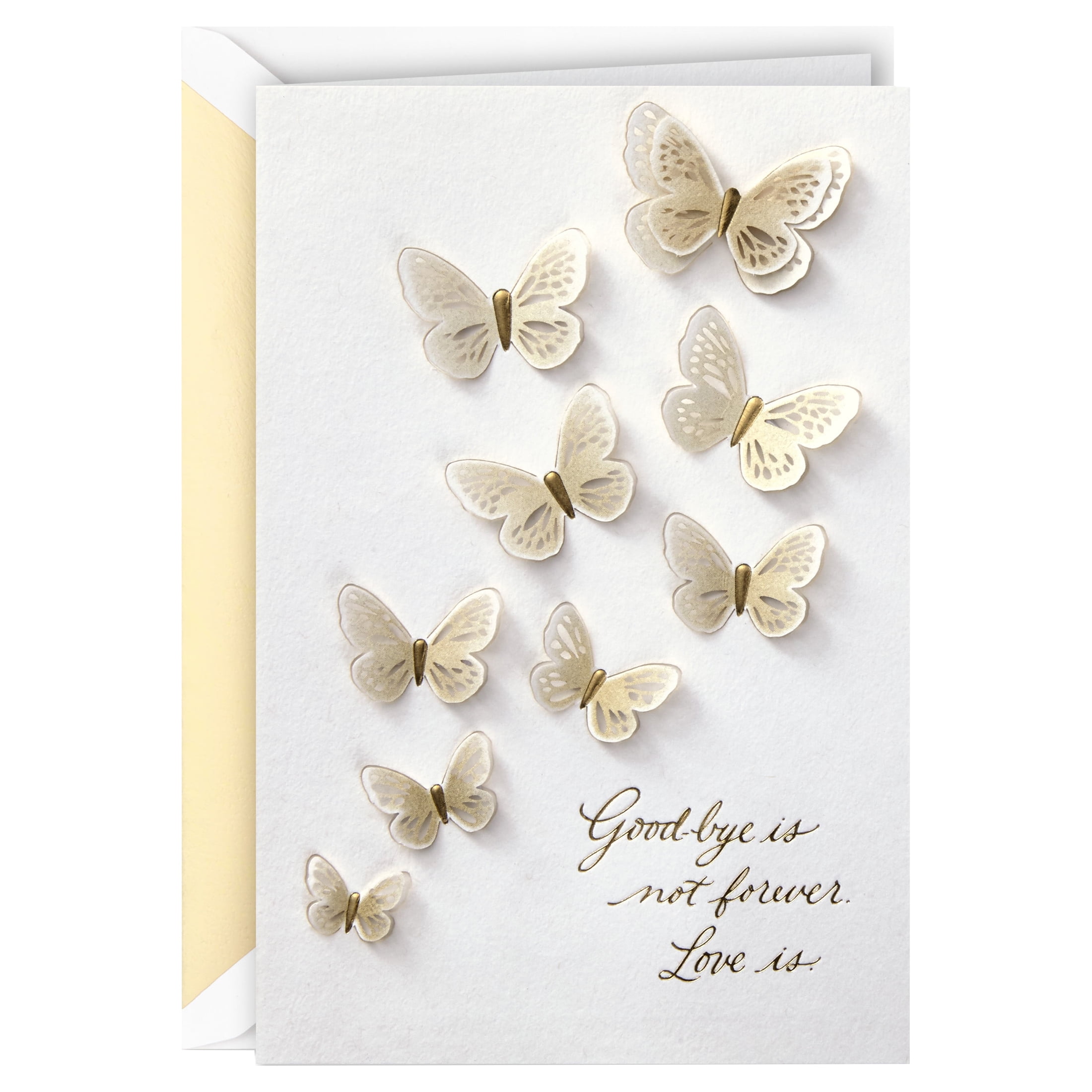 Hallmark Signature Sympathy Card with Memorial Greeting, Funeral ...