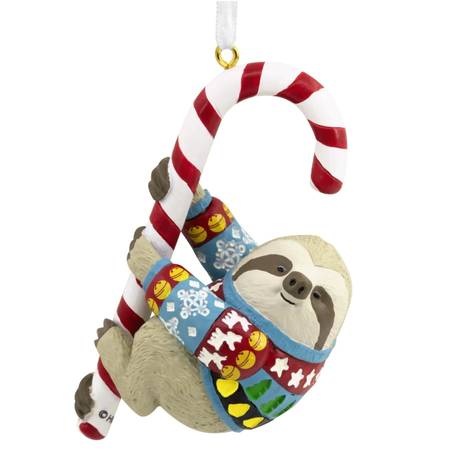 Hallmark Sloth in Ugly Christmas Sweater Christmas Ornament - Walmart.com