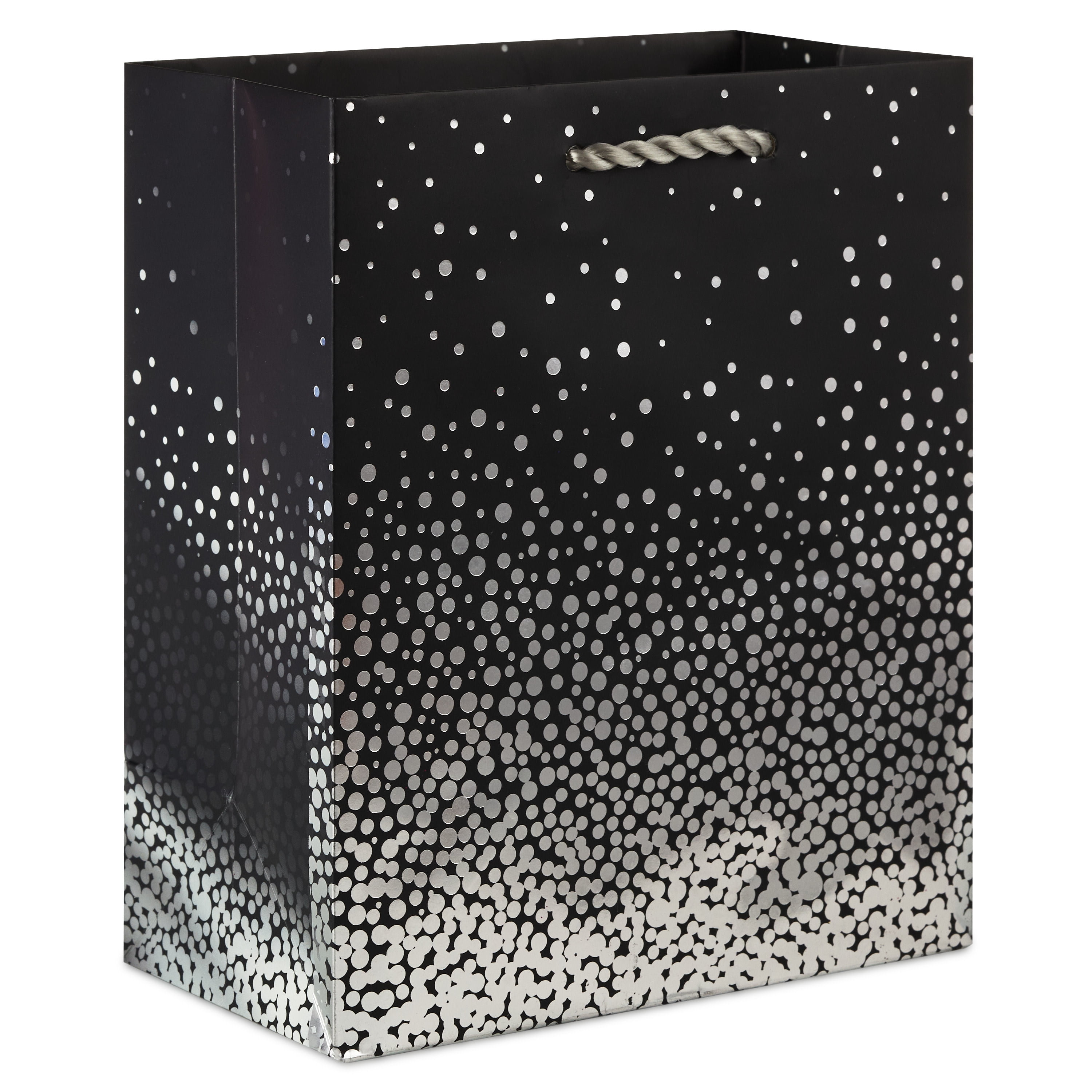 Hallmark Small Gift Bag (Black with Cascading Silver Dots) - Walmart.com