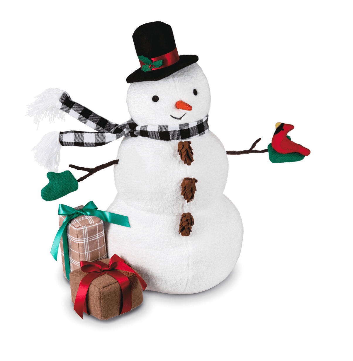 Hallmark Snowman and Gifts Mixed Materials Christmas Figurine Plush New ...