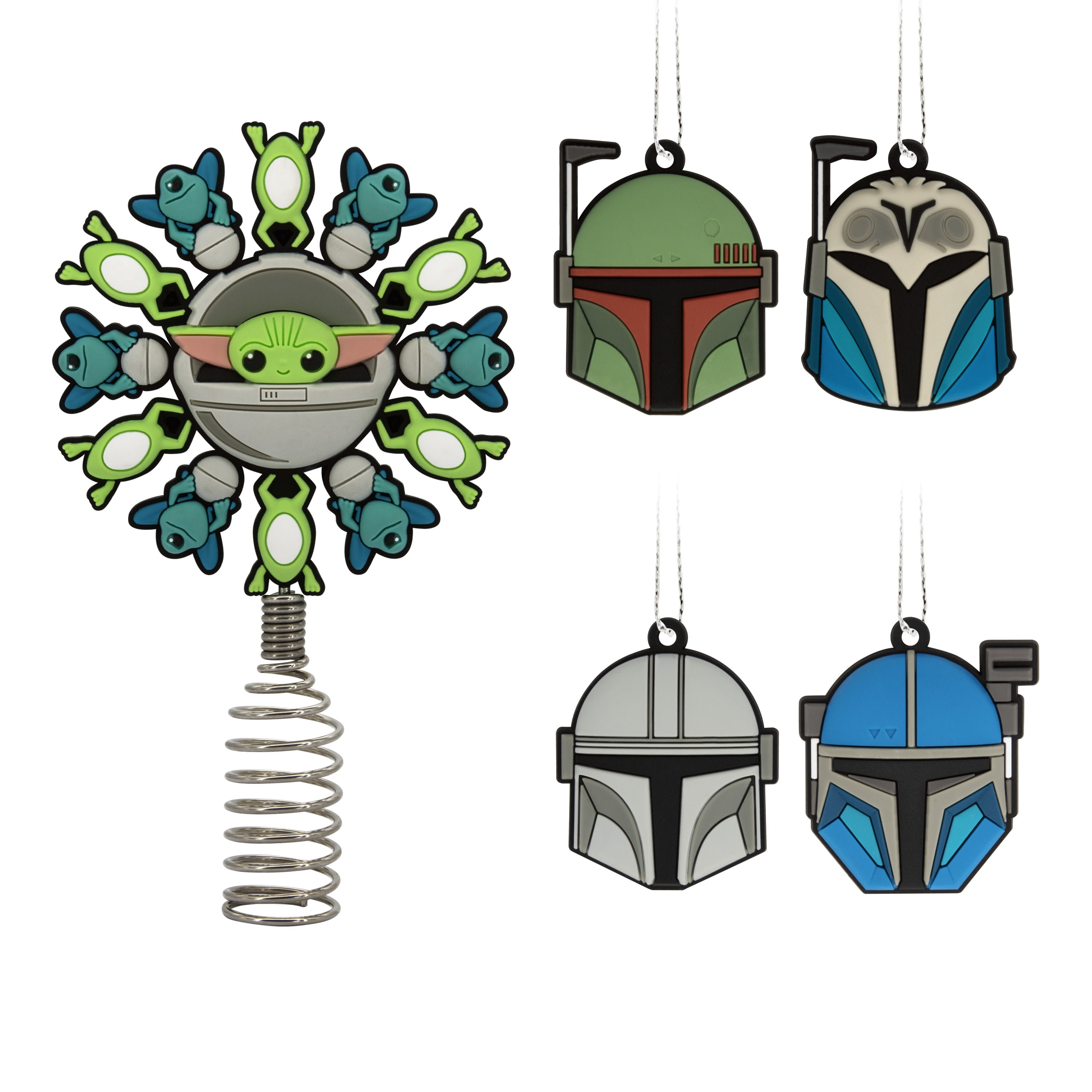Hallmark Star Wars: The Mandalorian Mini Christmas Tree Topper and ...