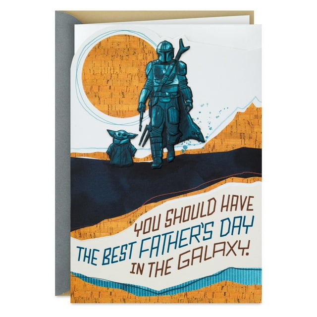 Hallmark Star Wars: The Mandalorian and Grogu Father's Day Card (Best ...