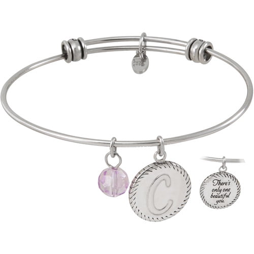 Hallmark Steel Initial C Bangle - Walmart.com