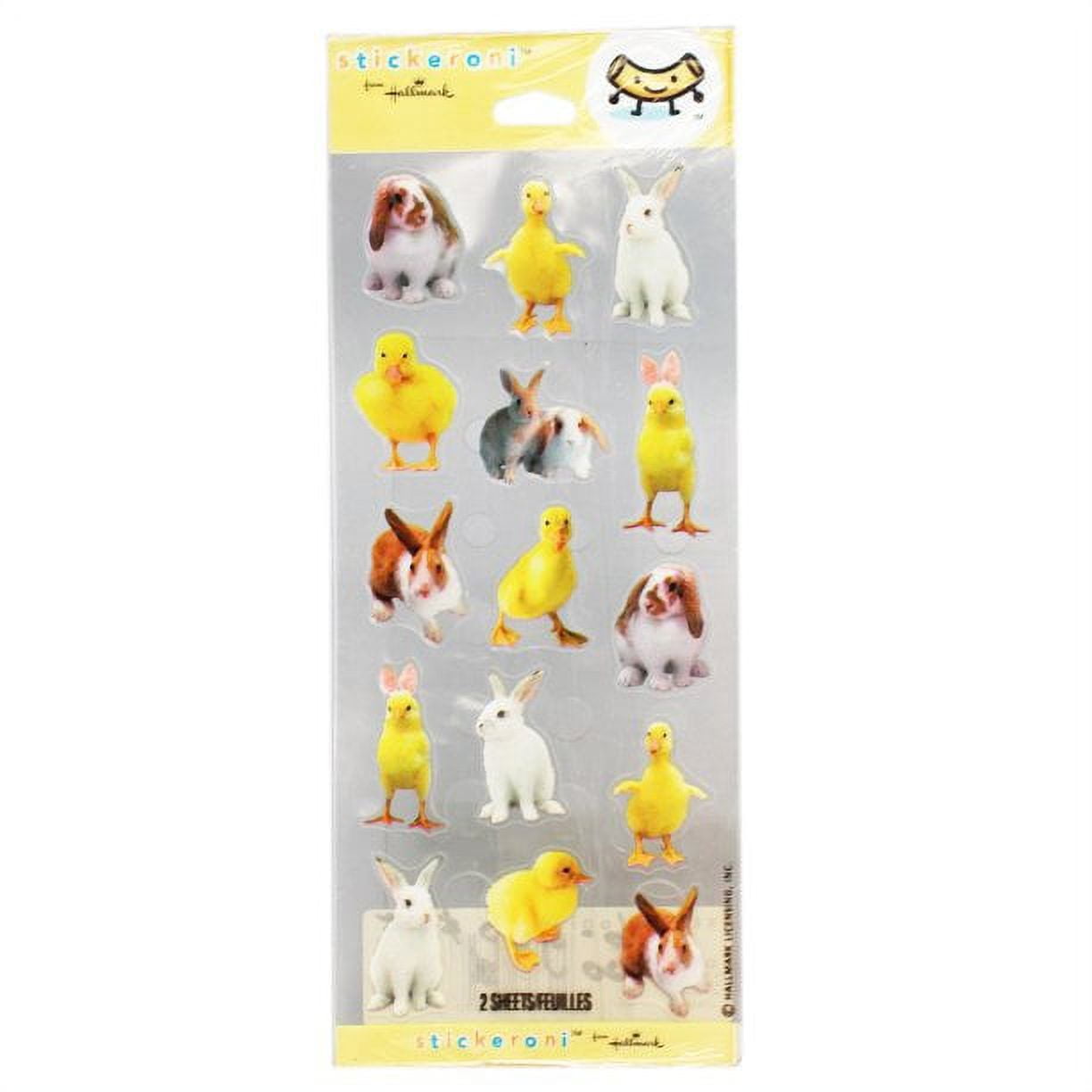 Hallmark Stickeroni Baby Ducks and Bunnies Sticker Set ( 30 stickers ...