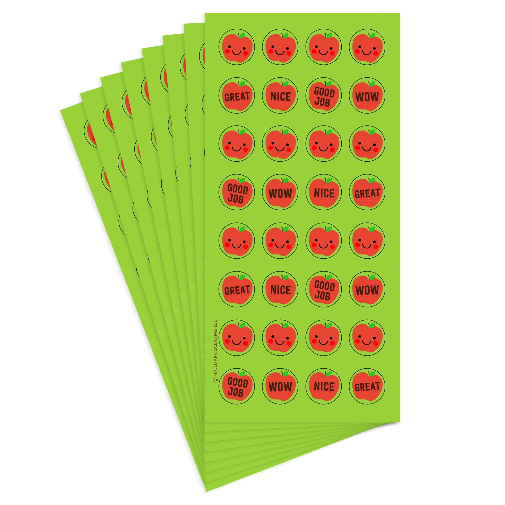 Hallmark Reward Stickers (Smiling Apples), 8 Sheets - Walmart.com