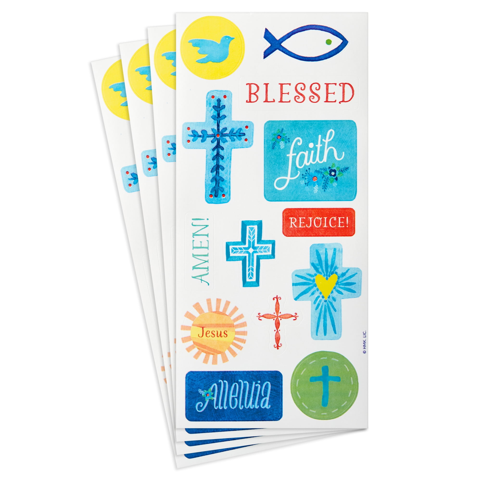 Hallmark Religious Stickers (Christian Faith), 4 Sheets - Walmart.com