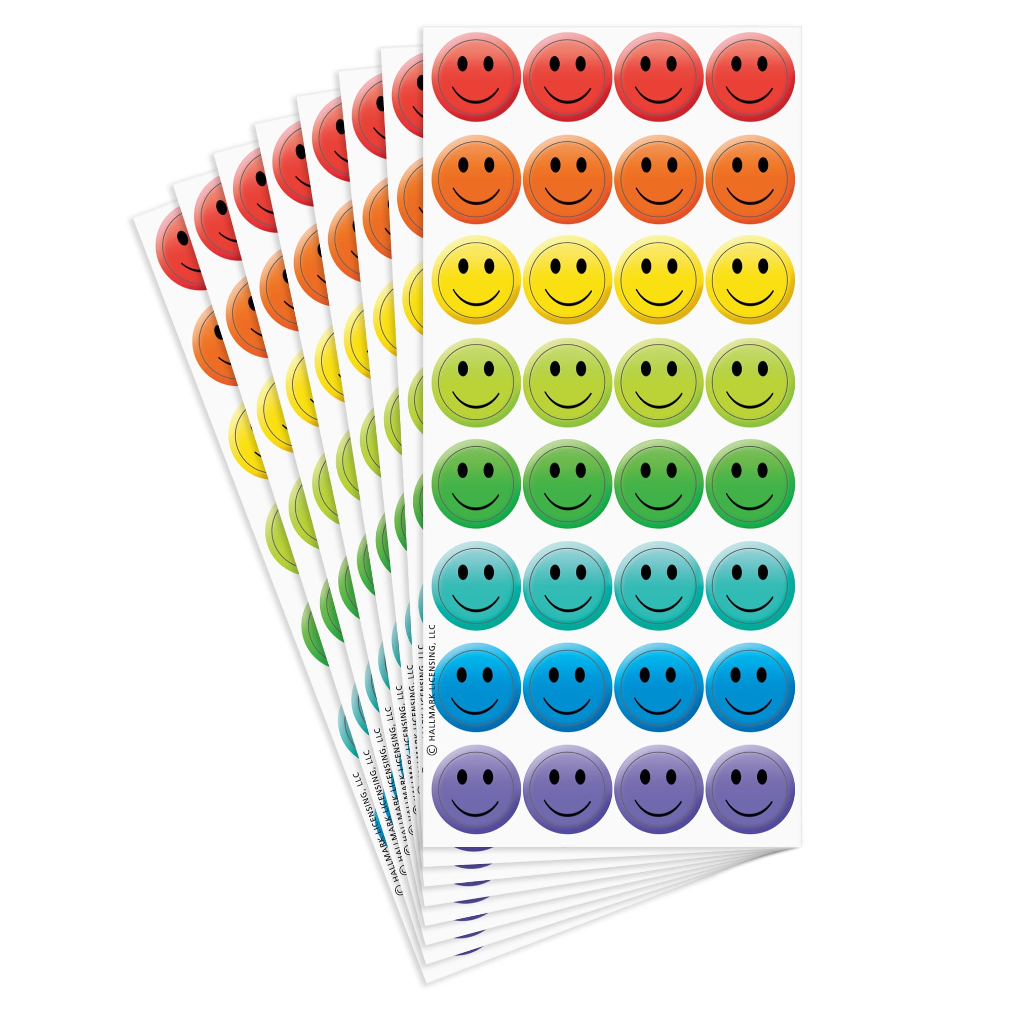 Hallmark Stickers (Colorful Smiley Face), 8 Sheets - Walmart.com