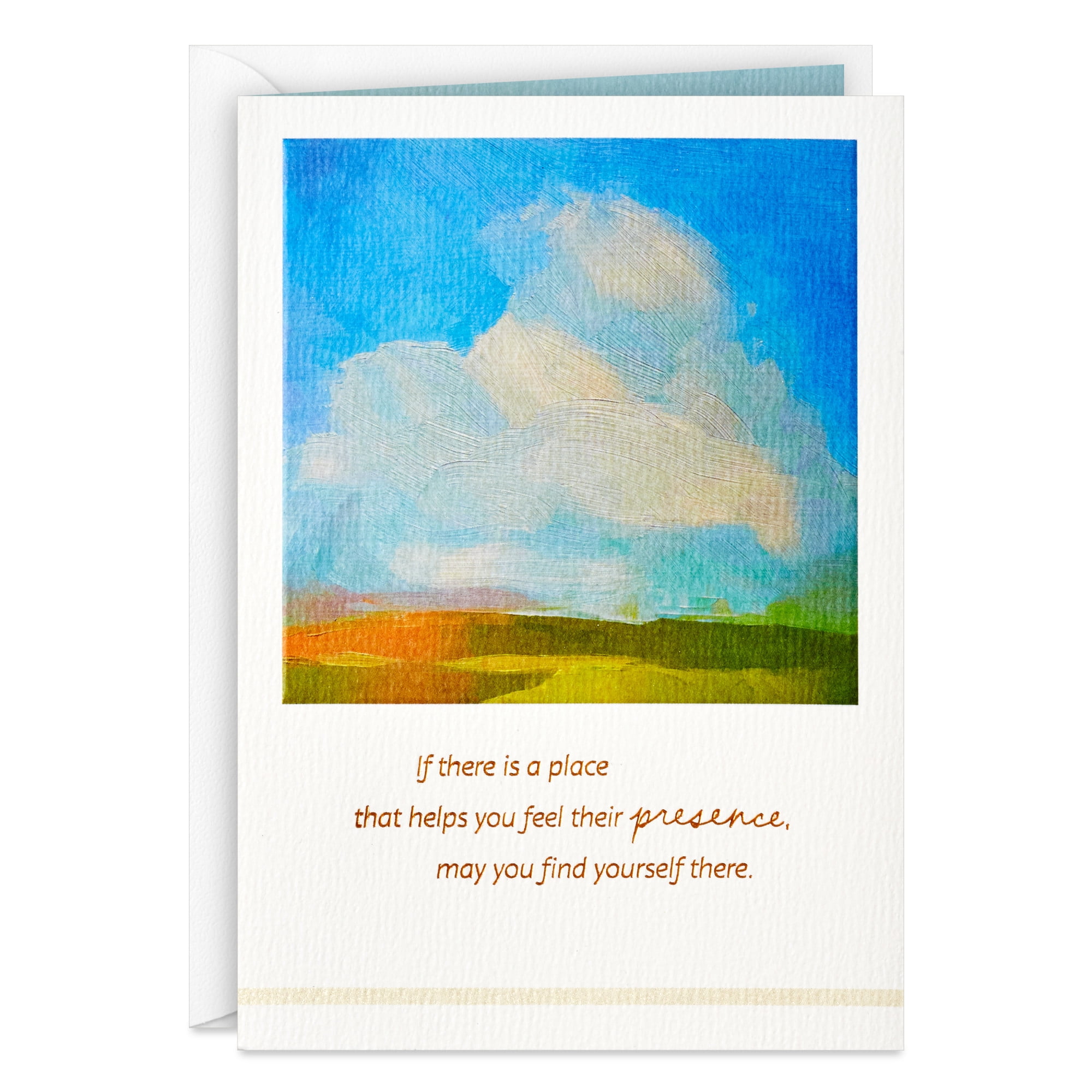 Hallmark Sympathy Card (A Beautiful Spirit Never Leaves Us) - Walmart.com