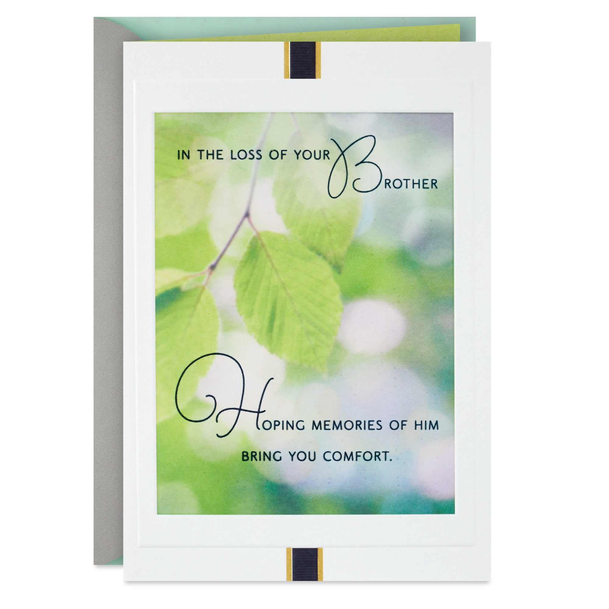 Hallmark Sympathy Card for Loss of Brother (Hoping Memories Bring You ...