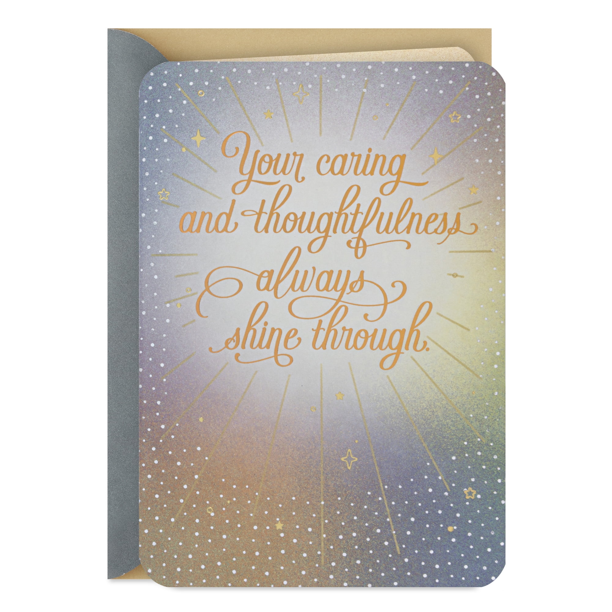 Hallmark Thank You Card (Your Caring Shines Through) - Walmart.com