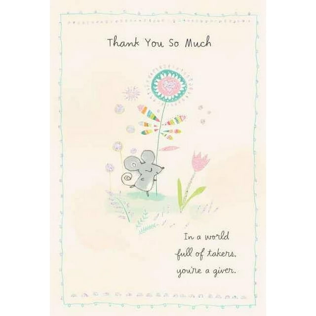 Hallmark Thank You Greeting Card - Walmart.com