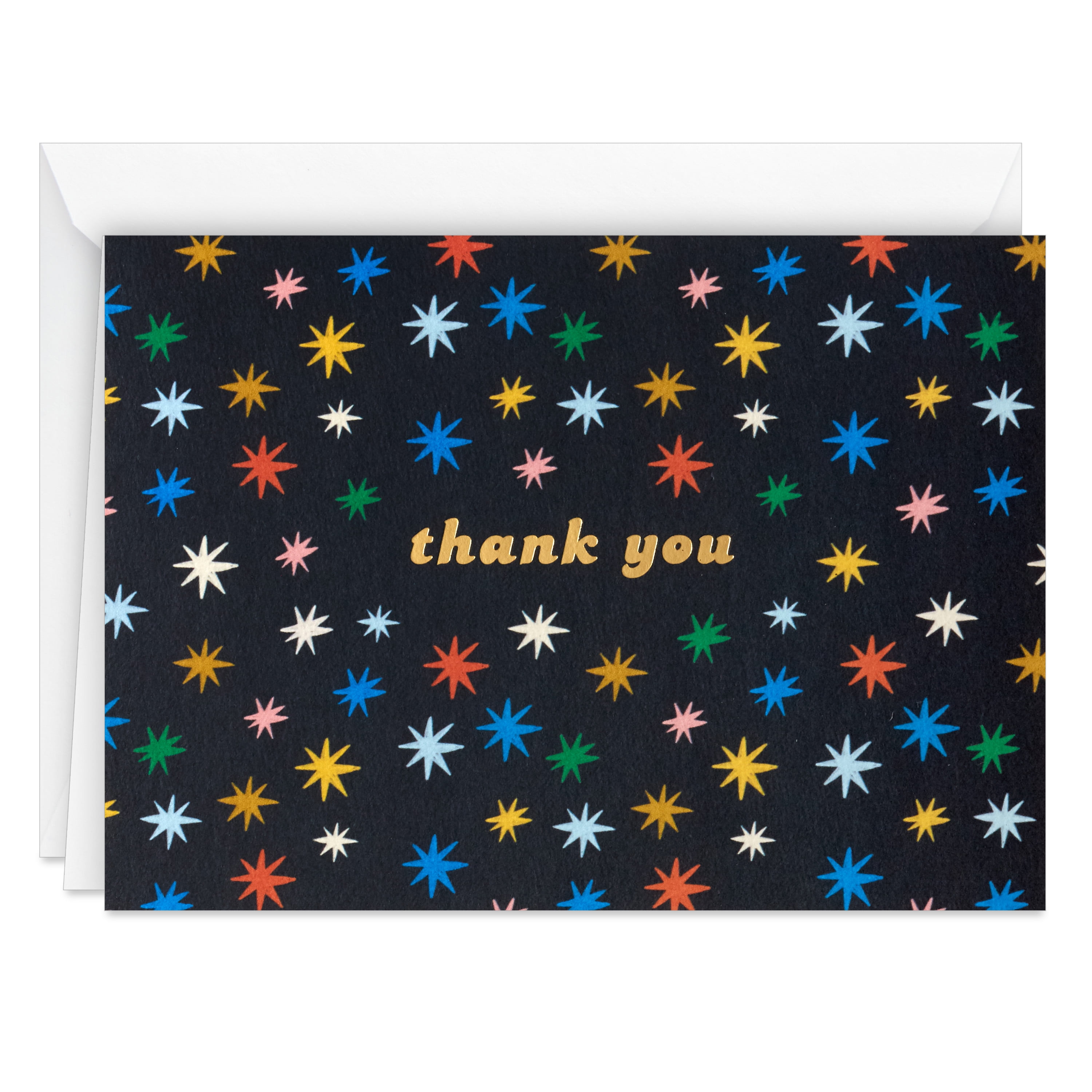 Hallmark Thank-You Notes (Colorful Stars on Black), 10 ct. - Walmart.com