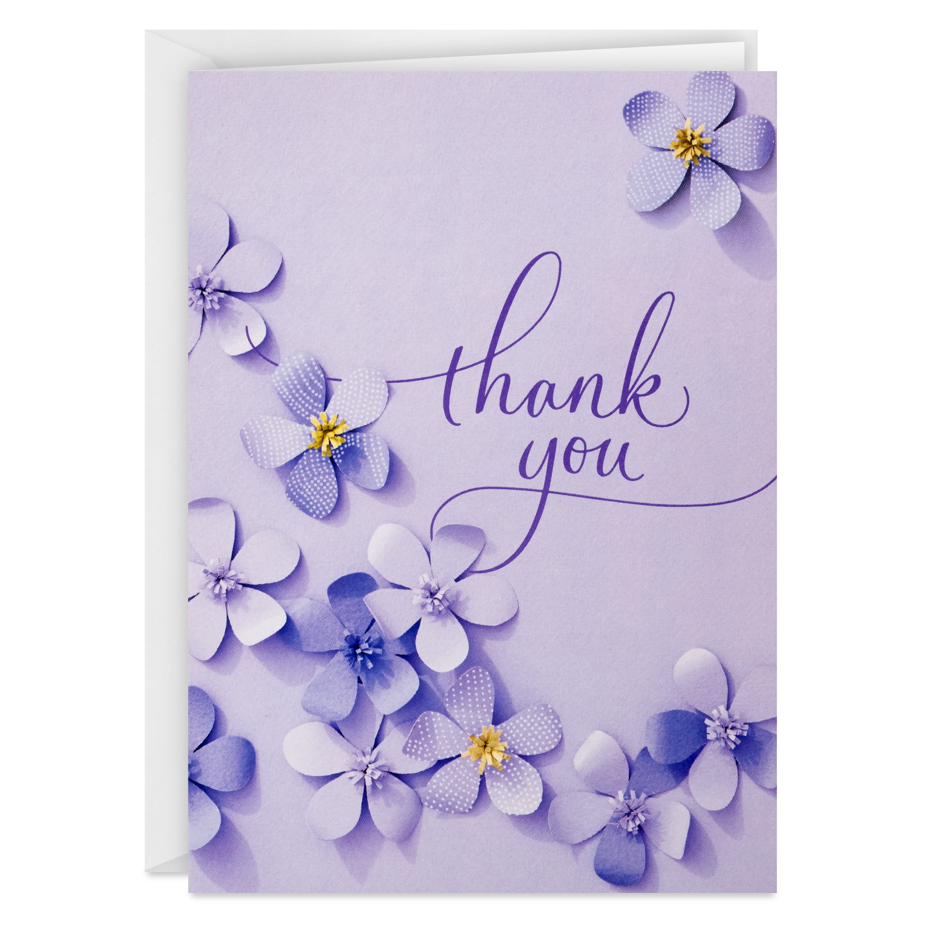 Hallmark Thank-You Notes (Lavender Script), 24 ct. - Walmart.com