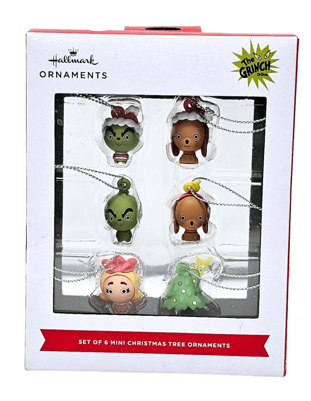 Hallmark The Grinch Set of 6 Mini Christmas Tree Ornaments - Walmart.com