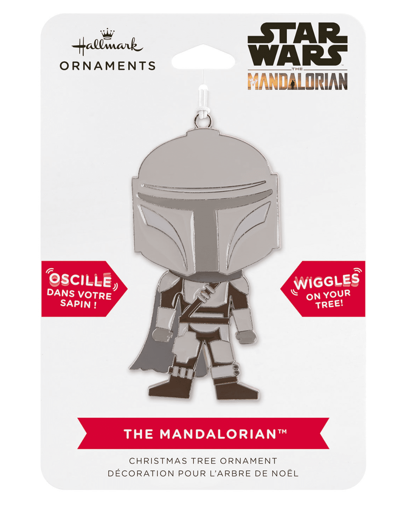 Hallmark Star Wars The Mandalorian Moving Metal Christmas Ornament New ...