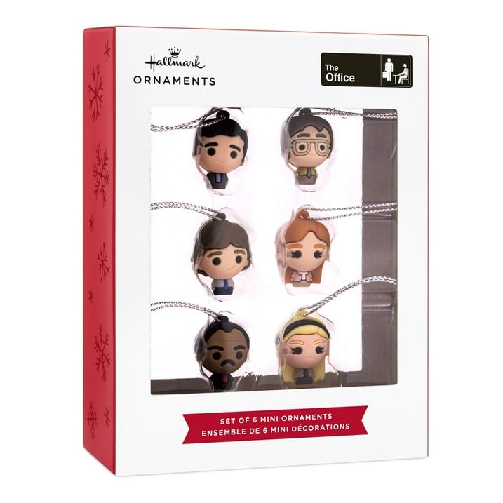 Hallmark The Office Miniature Christmas Ornaments, Set of 6, Plastic ...