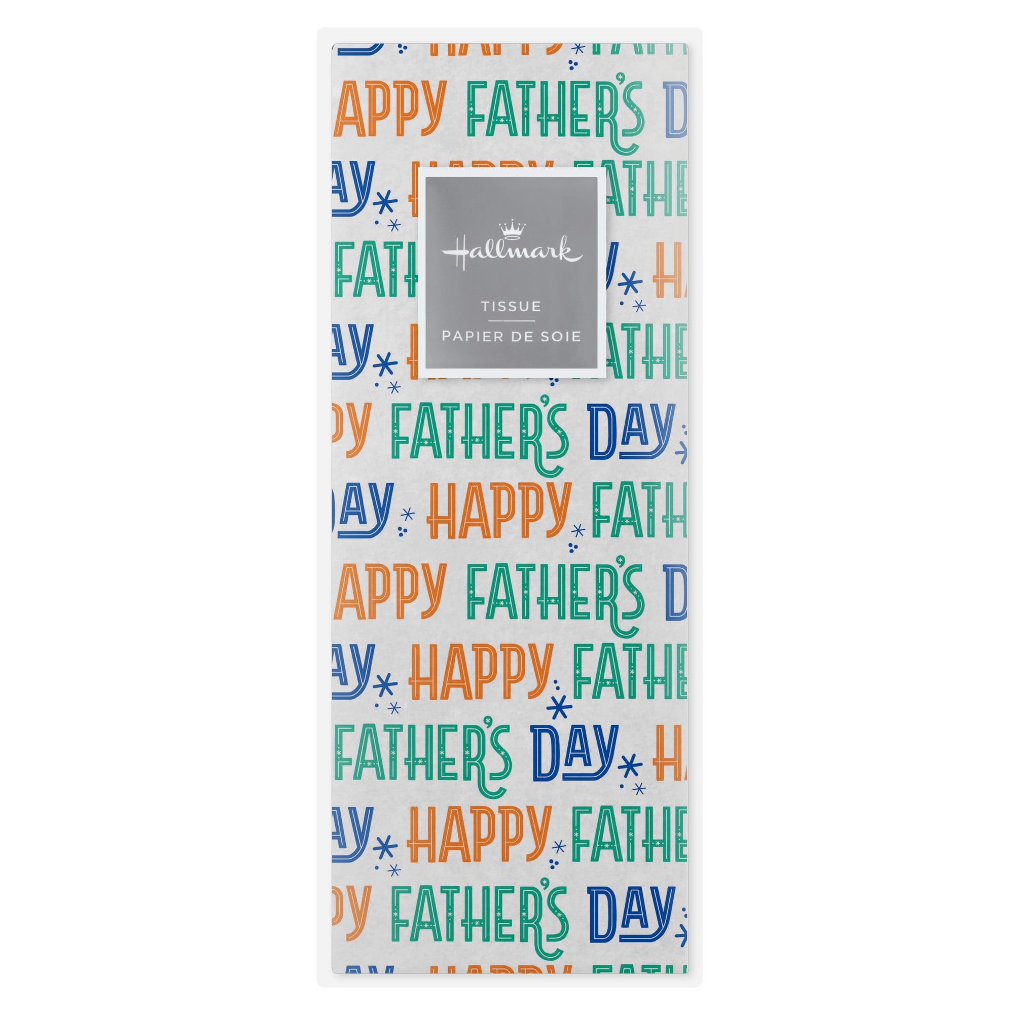 Hallmark Tissue Paper (Colorful Happy Father's Day Messages on White) 6 ...